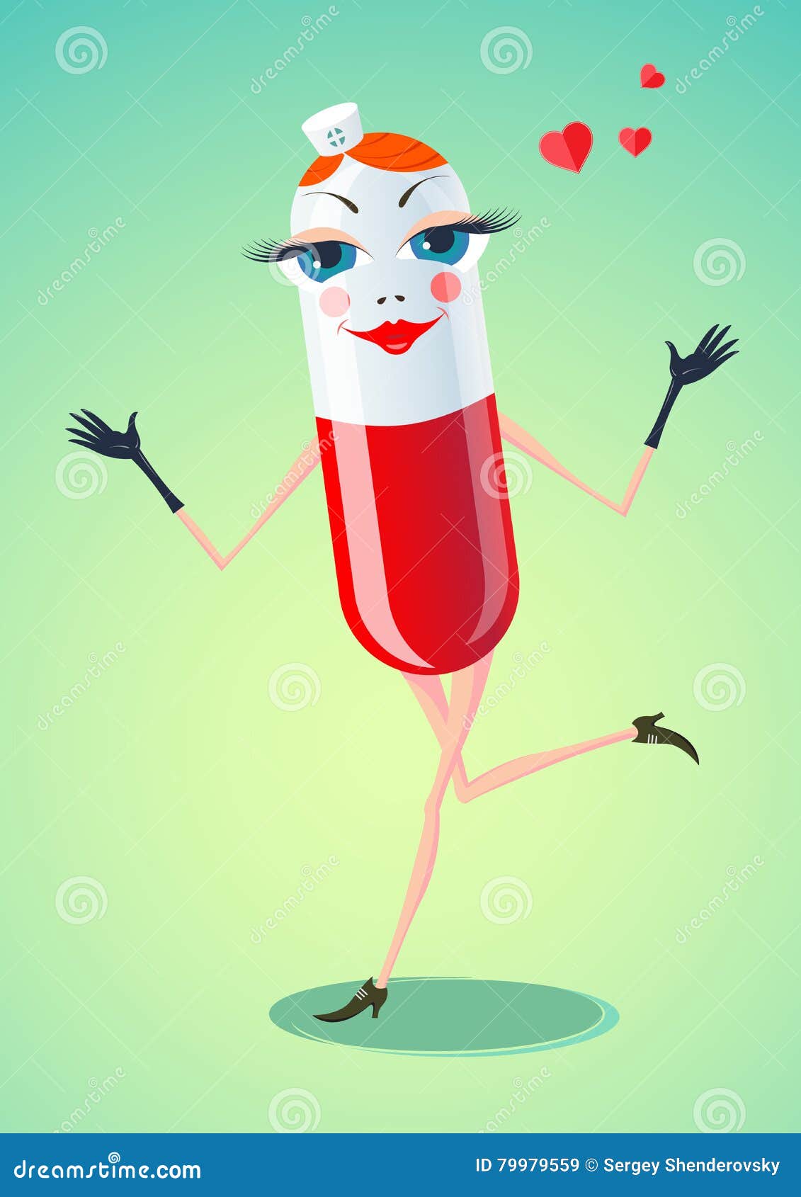 Pill stock vector. Illustration of happy, lifestyle, healing - 79979559