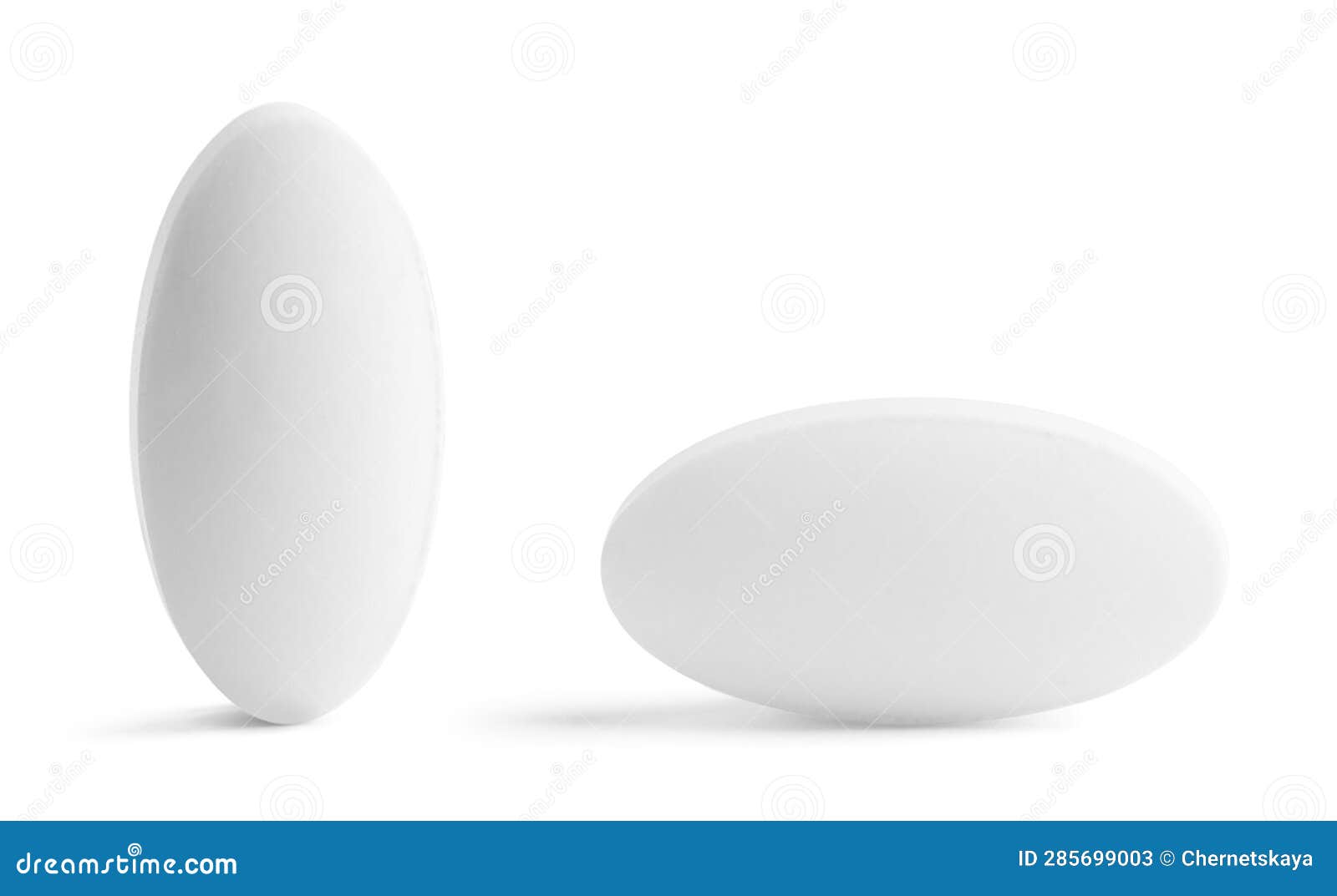 Pill in Different Positions Isolated on White Stock Image - Image of ...