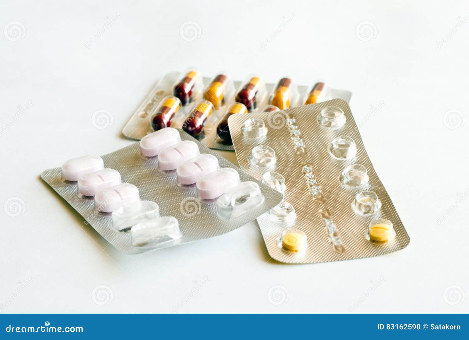 Pill and Drug Capsule in the Package Stock Photo - Image of vitamin ...