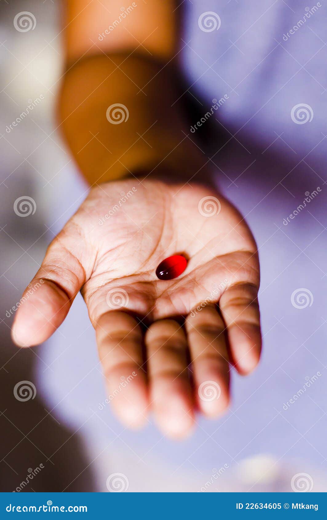 Pill on hand stock image. Image of health, medicine, give - 22634605