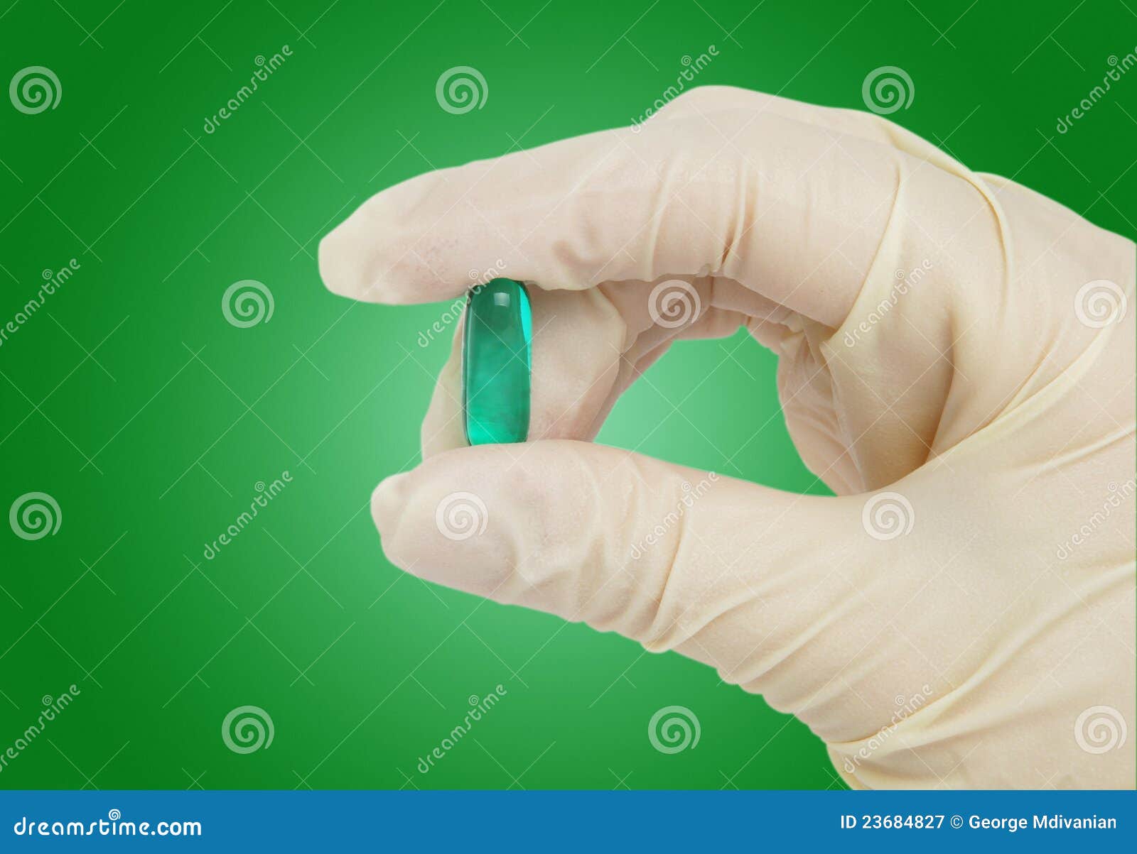 Pill in hand stock image. Image of chemical, color, glove - 23684827