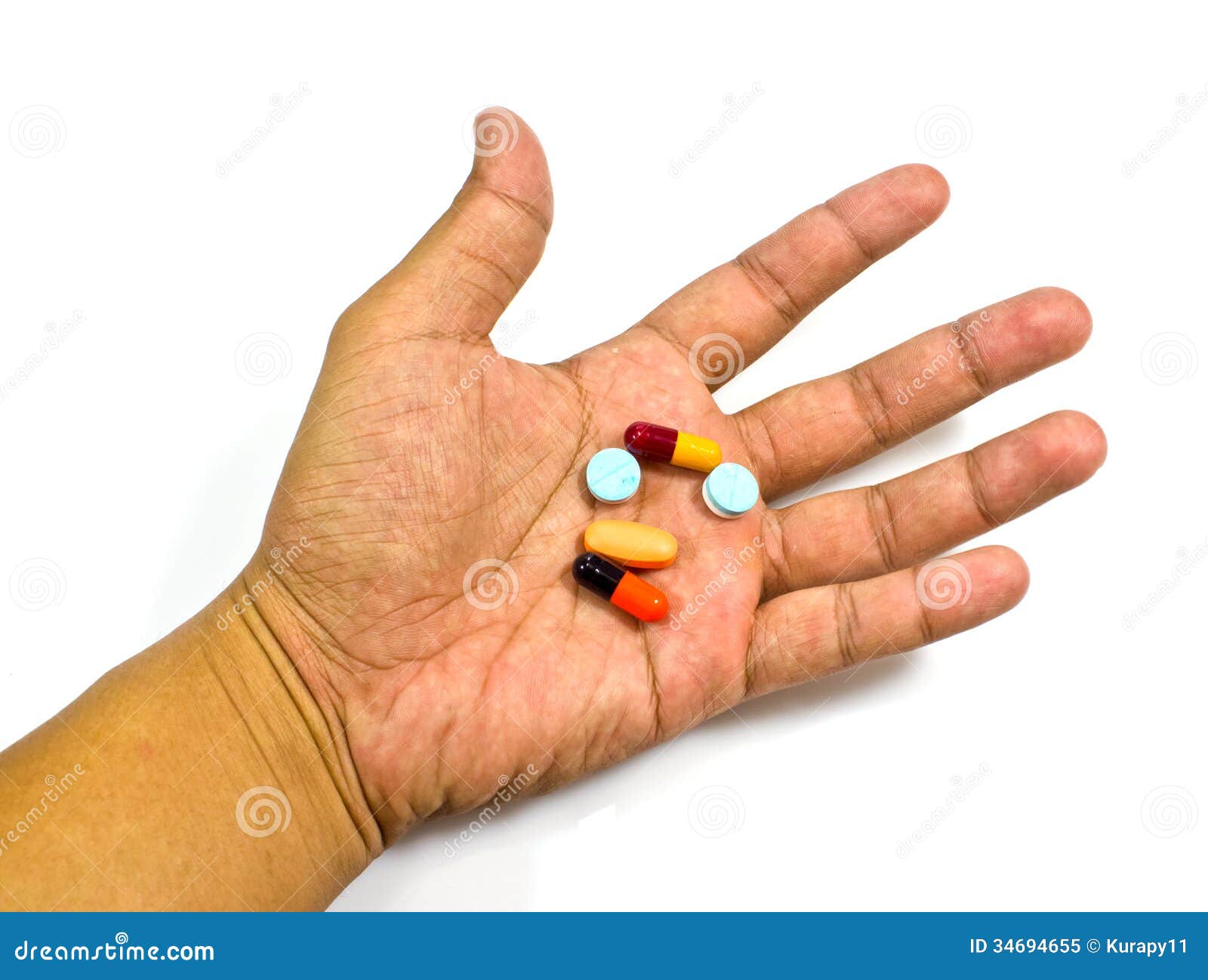 Pill in a hand stock image. Image of choice, capsule - 34694655