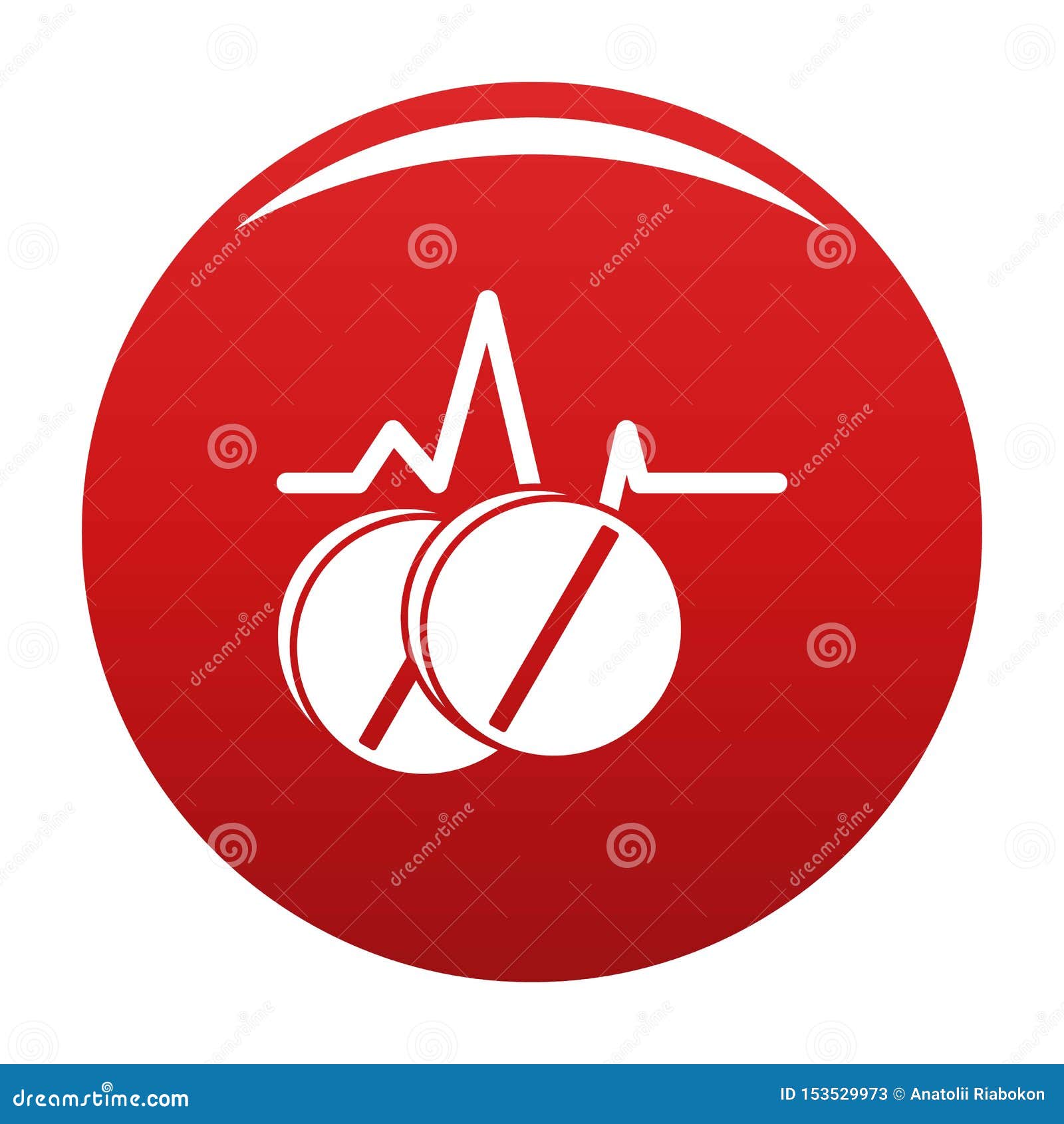 Pill icon vector red stock vector. Illustration of isolated - 153529973