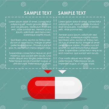 Pill infographic stock vector. Illustration of infographic - 71695979