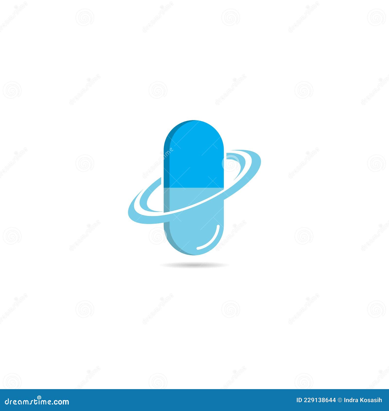 Pill Logo Vector Icon Illustration Stock Vector - Illustration of ...