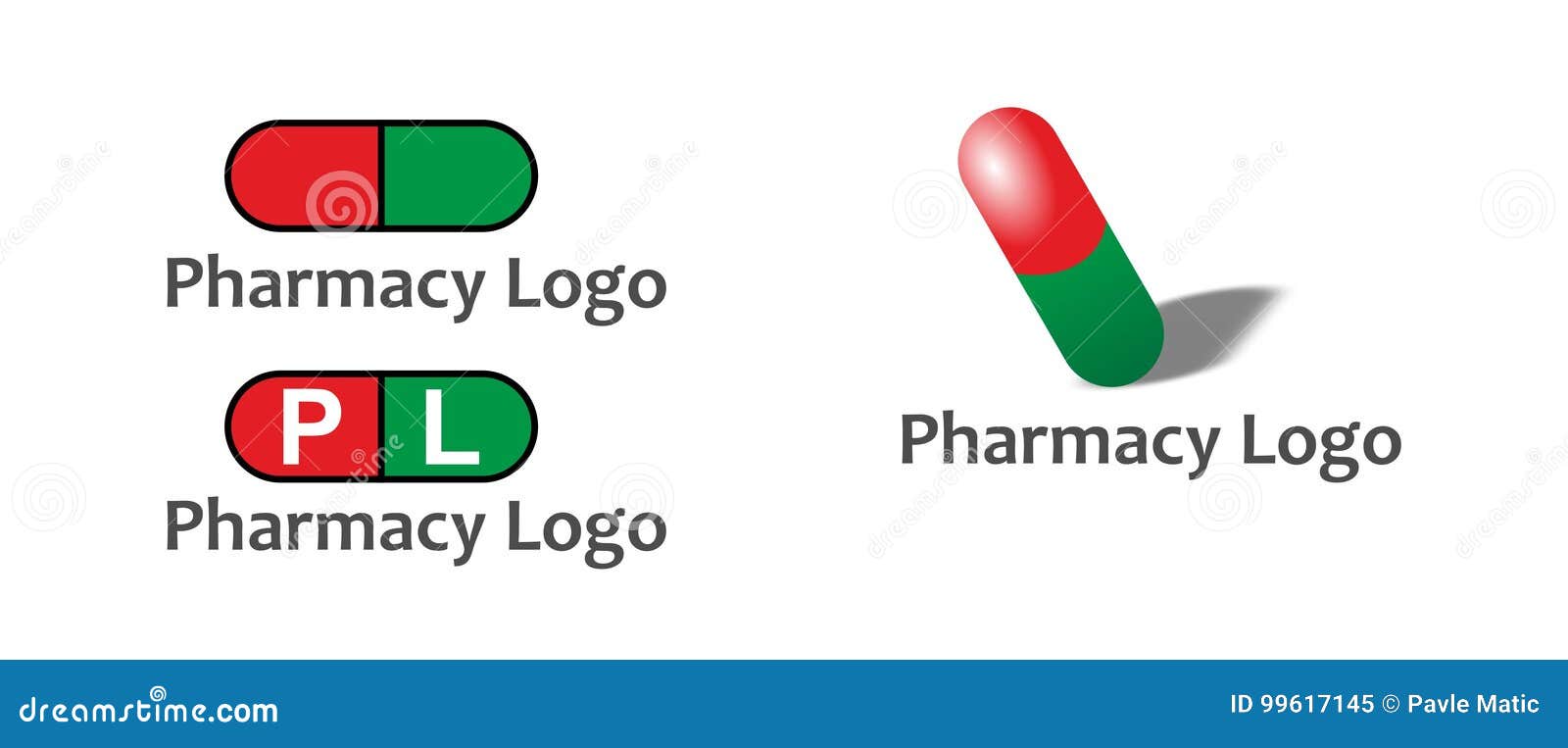 Pill logos stock vector. Illustration of medicines, hospital - 99617145