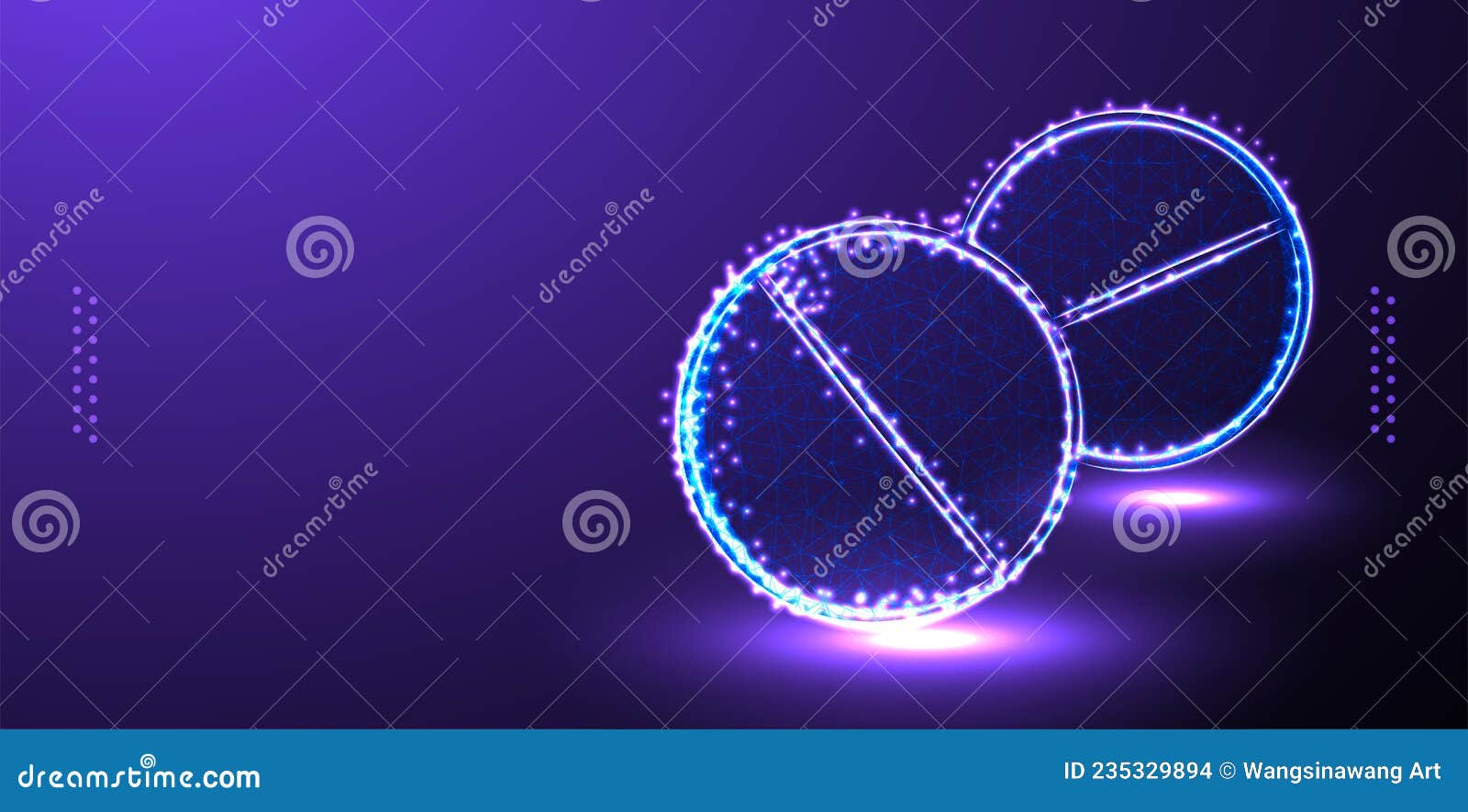 Pill Medicine Low Poly Wireframe Vector Illustration Stock Vector ...