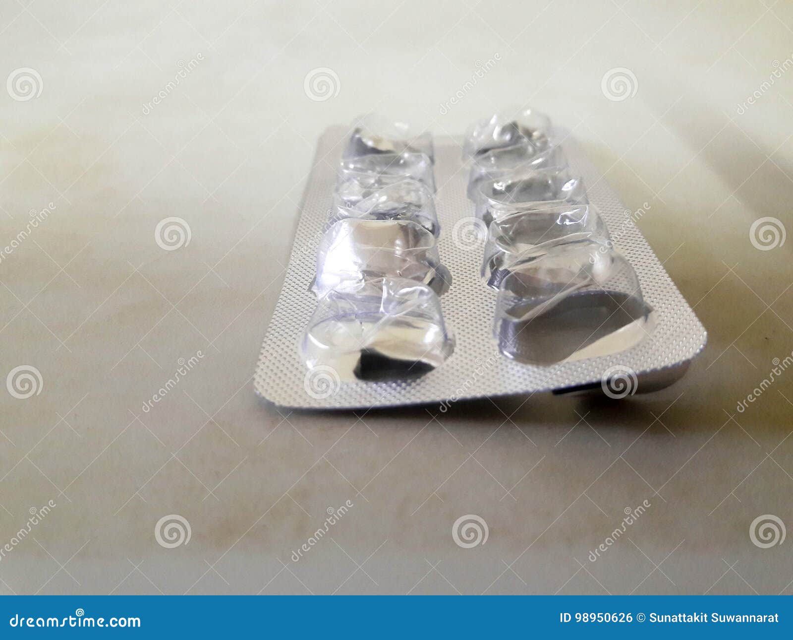 Pill in package stock photo. Image of dose, healthy, healthcare - 98950626