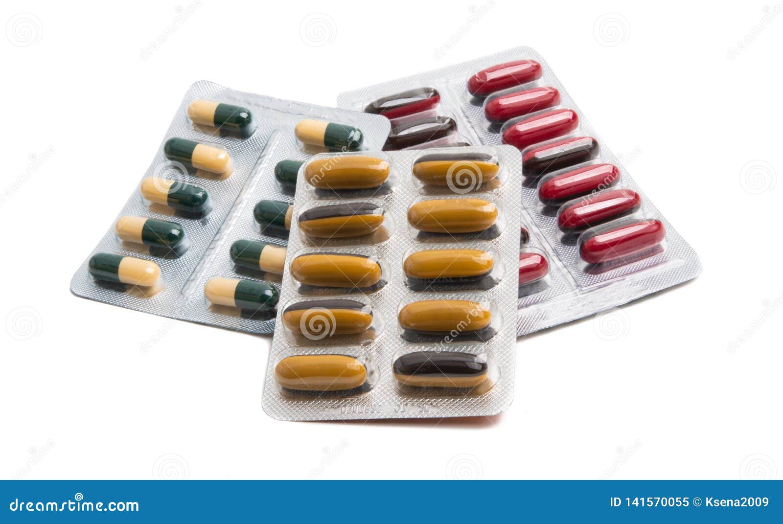 Pill packaging isolated stock image. Image of dose, healthy - 141570055
