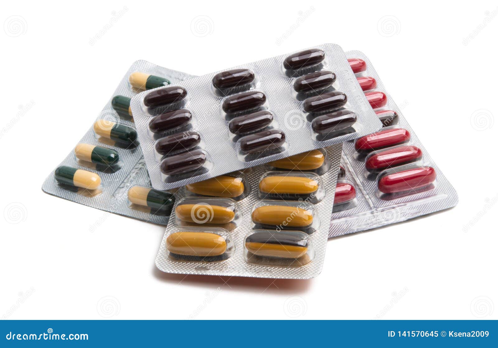 Pill packaging isolated stock image. Image of dose, pack - 141570645