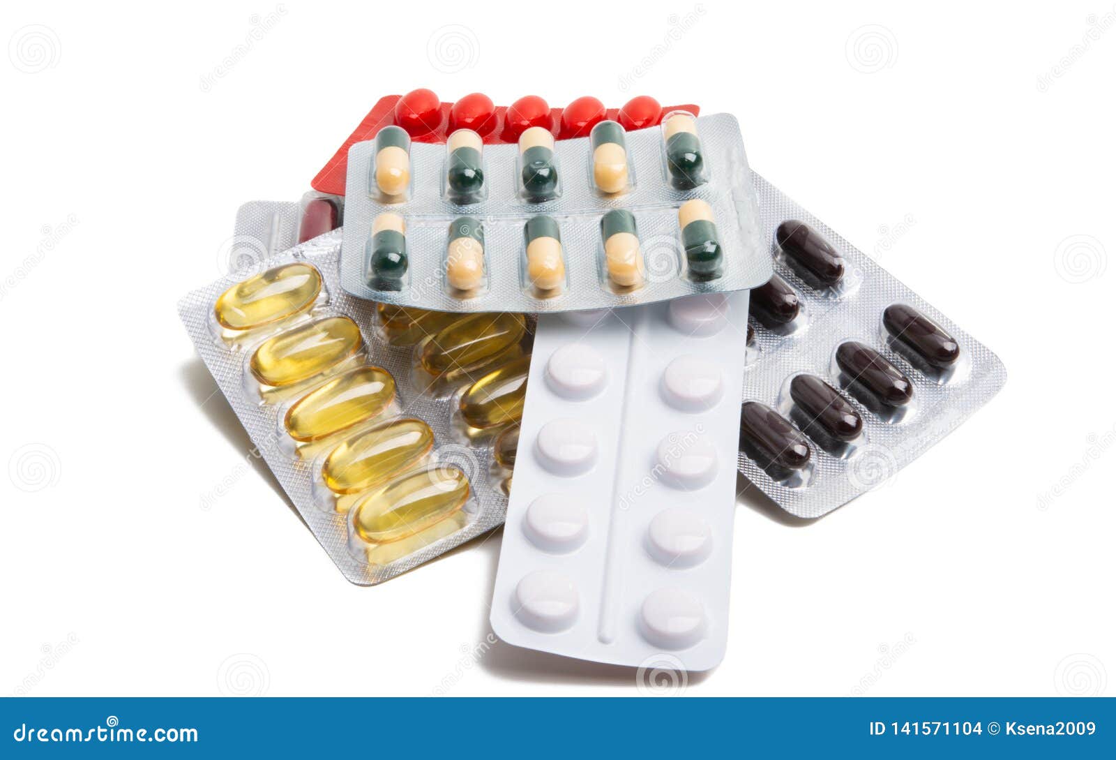 Pill packaging isolated stock photo. Image of packaging - 141571104