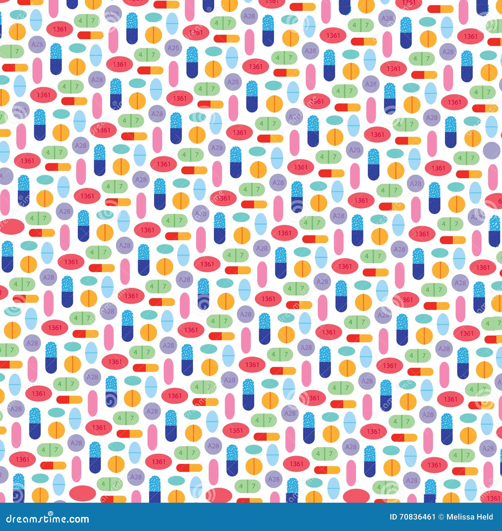 Pill pattern stock illustration. Illustration of medical - 70836461