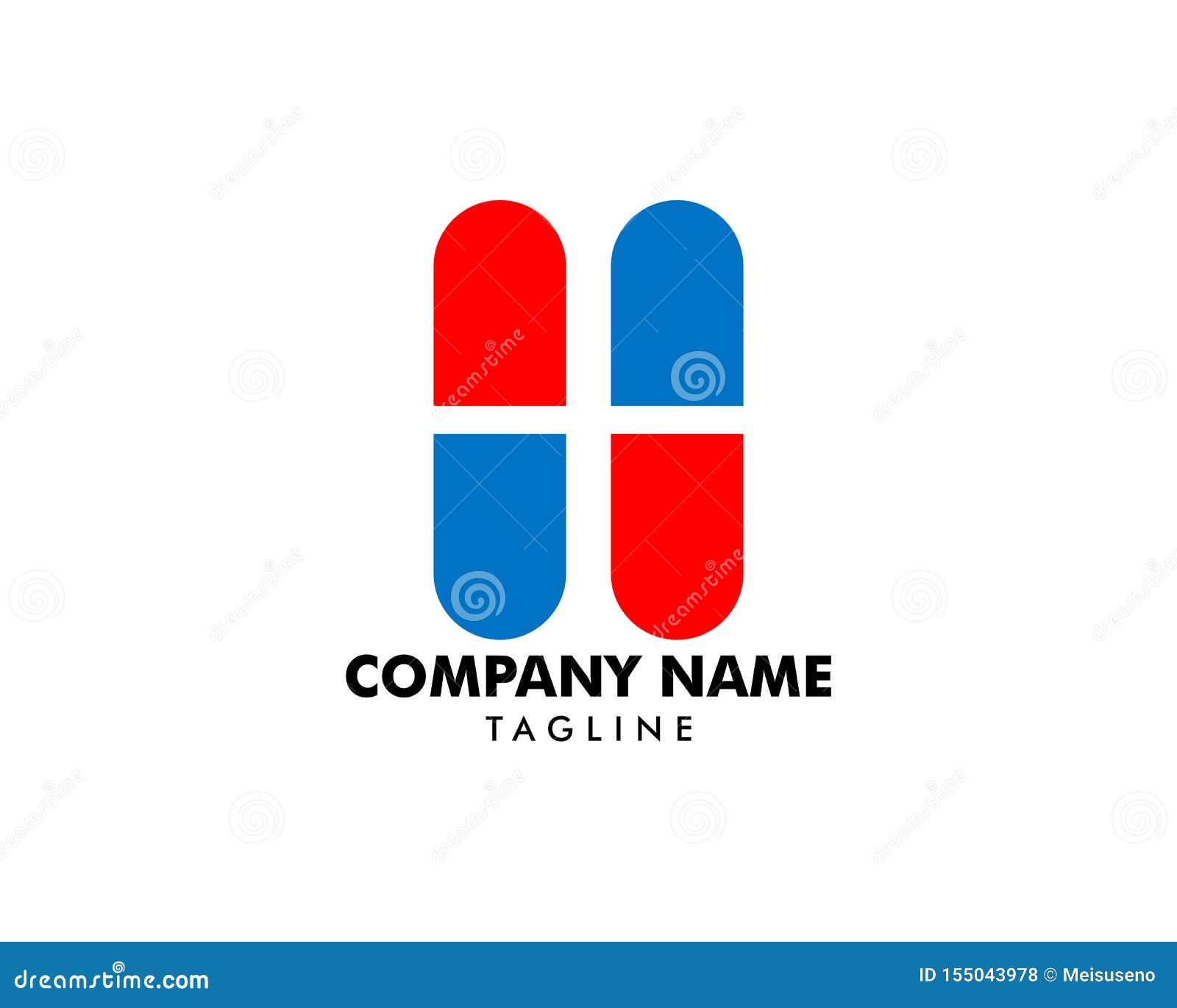 Pill Plus Logo Design Template Vector Stock Vector - Illustration of ...