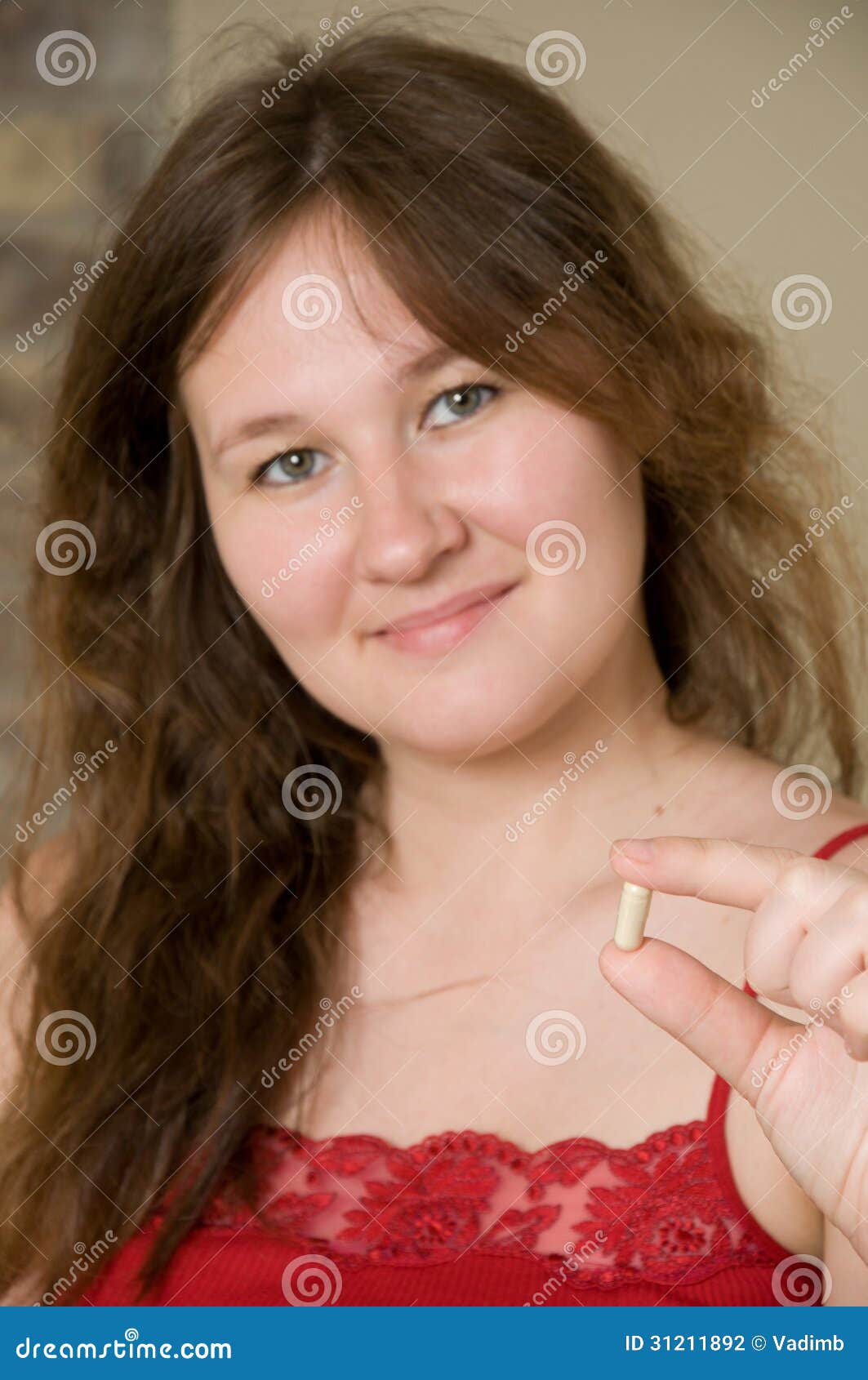 Pill stock photo. Image of attractive, female, health - 31211892