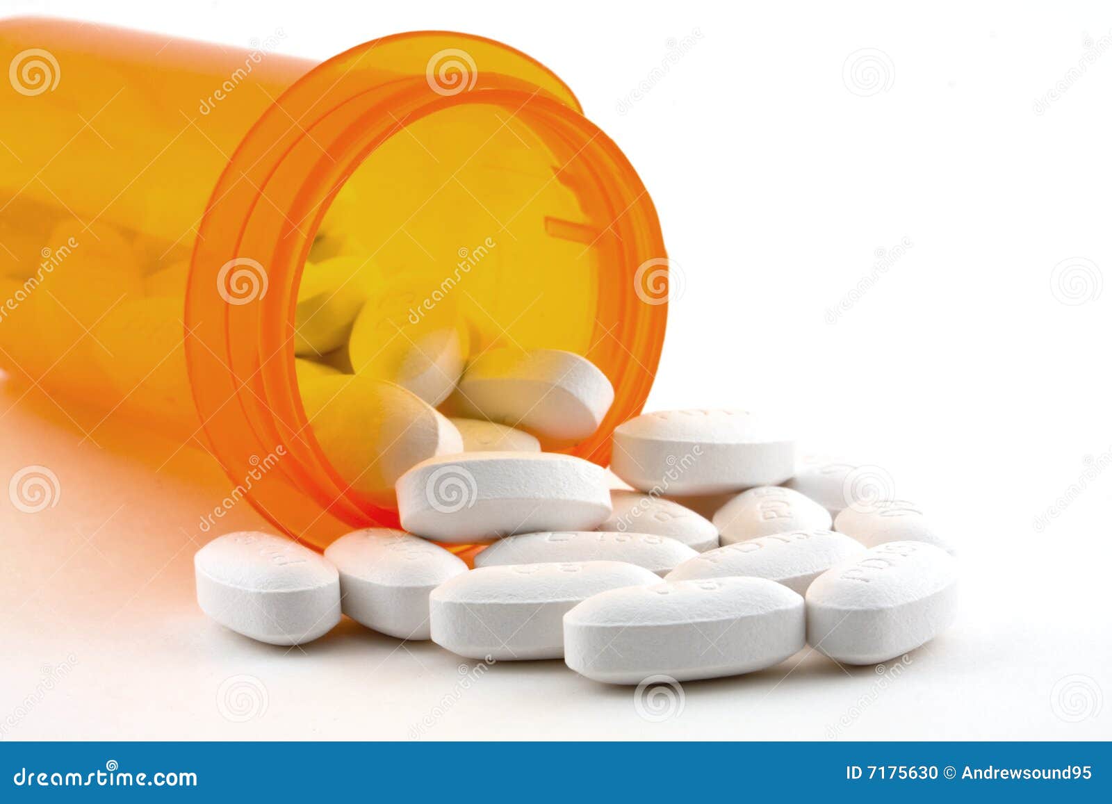 Pill spilled stock photo. Image of pain, refill, placebo - 7175630