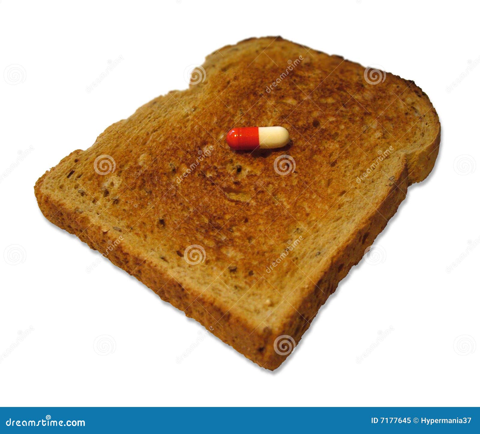 Pill on toast stock image. Image of bright, background - 7177645
