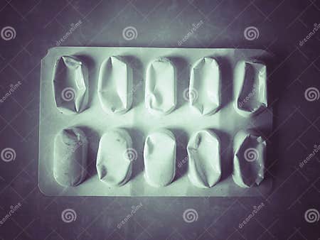 Pill Wrapper, Health Concept. Stock Image - Image of empty, pill: 179560553