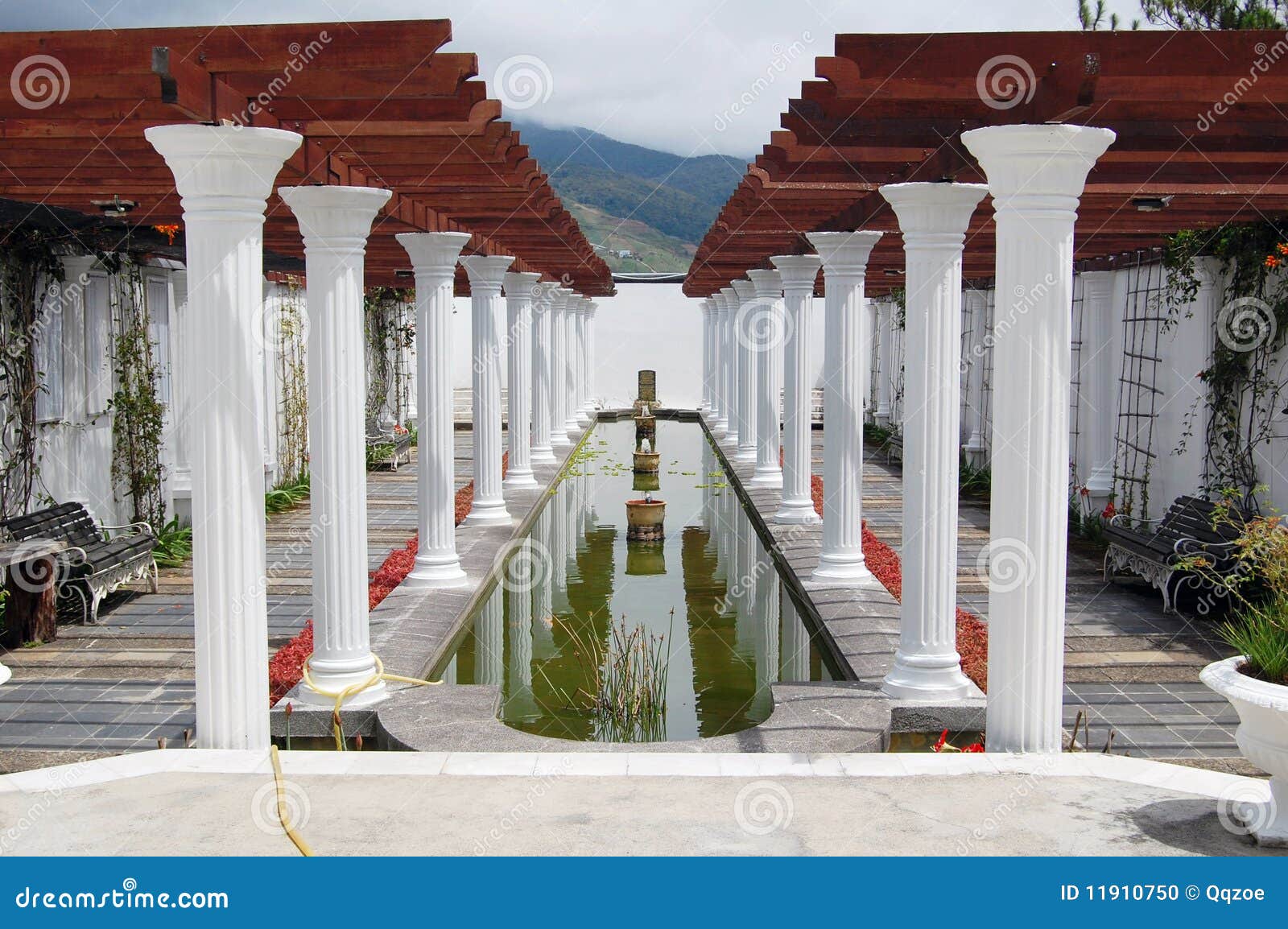 Pillar stock photo. Image of leaves, background, roof - 11910750