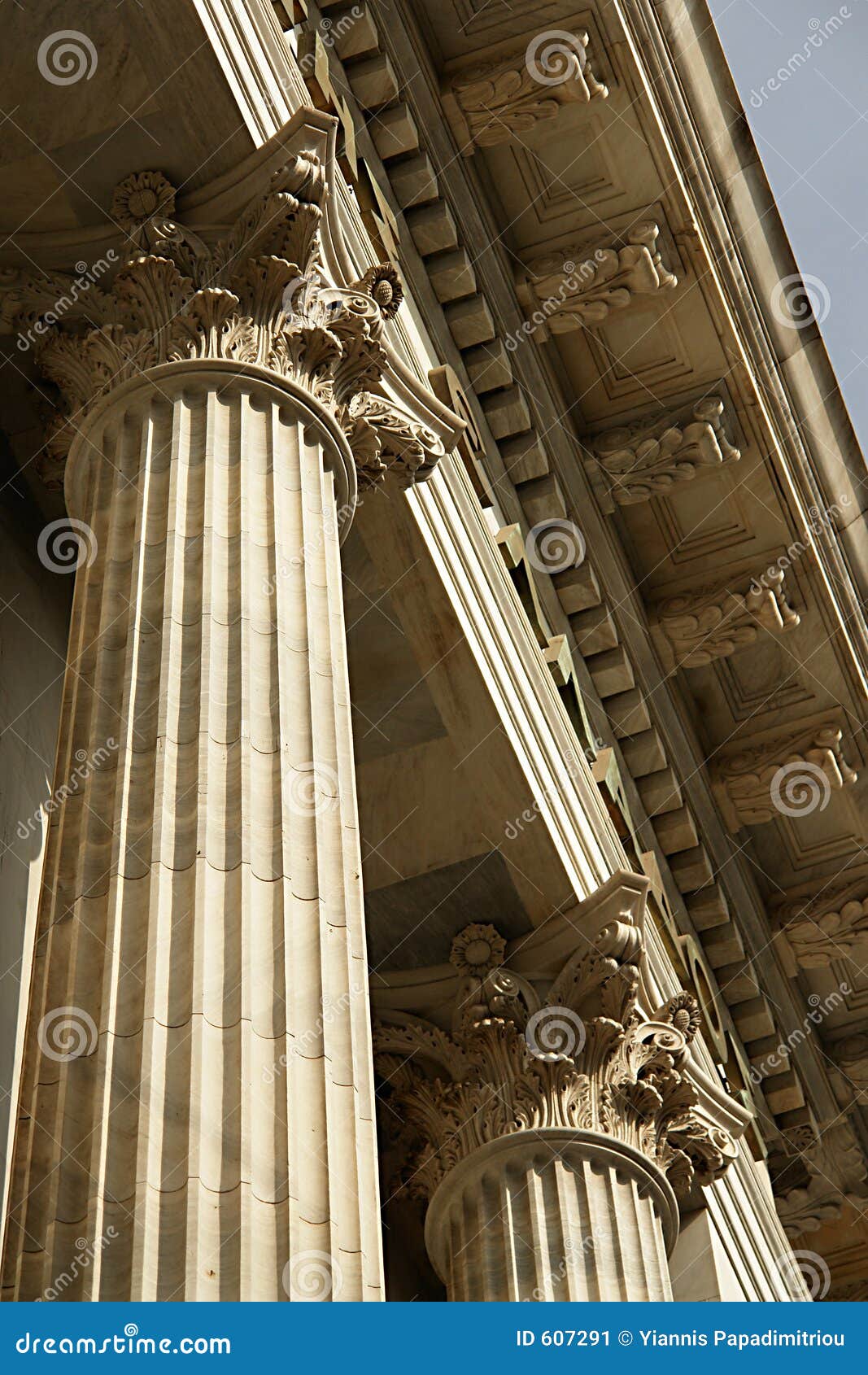 Pillar 2 stock image. Image of greek, imposing, golden - 607291
