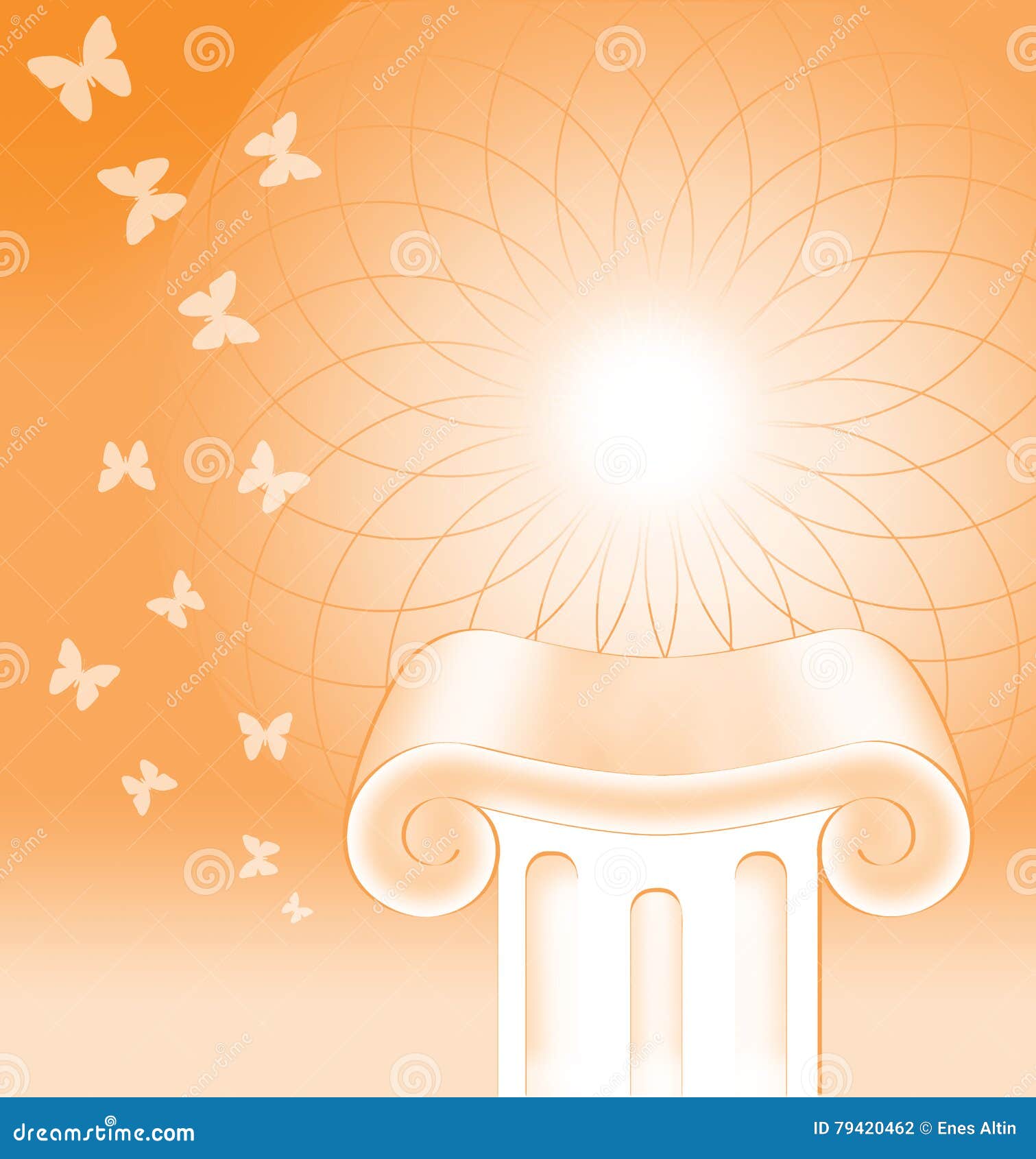 Pillar Background Concept. stock illustration. Illustration of classic ...