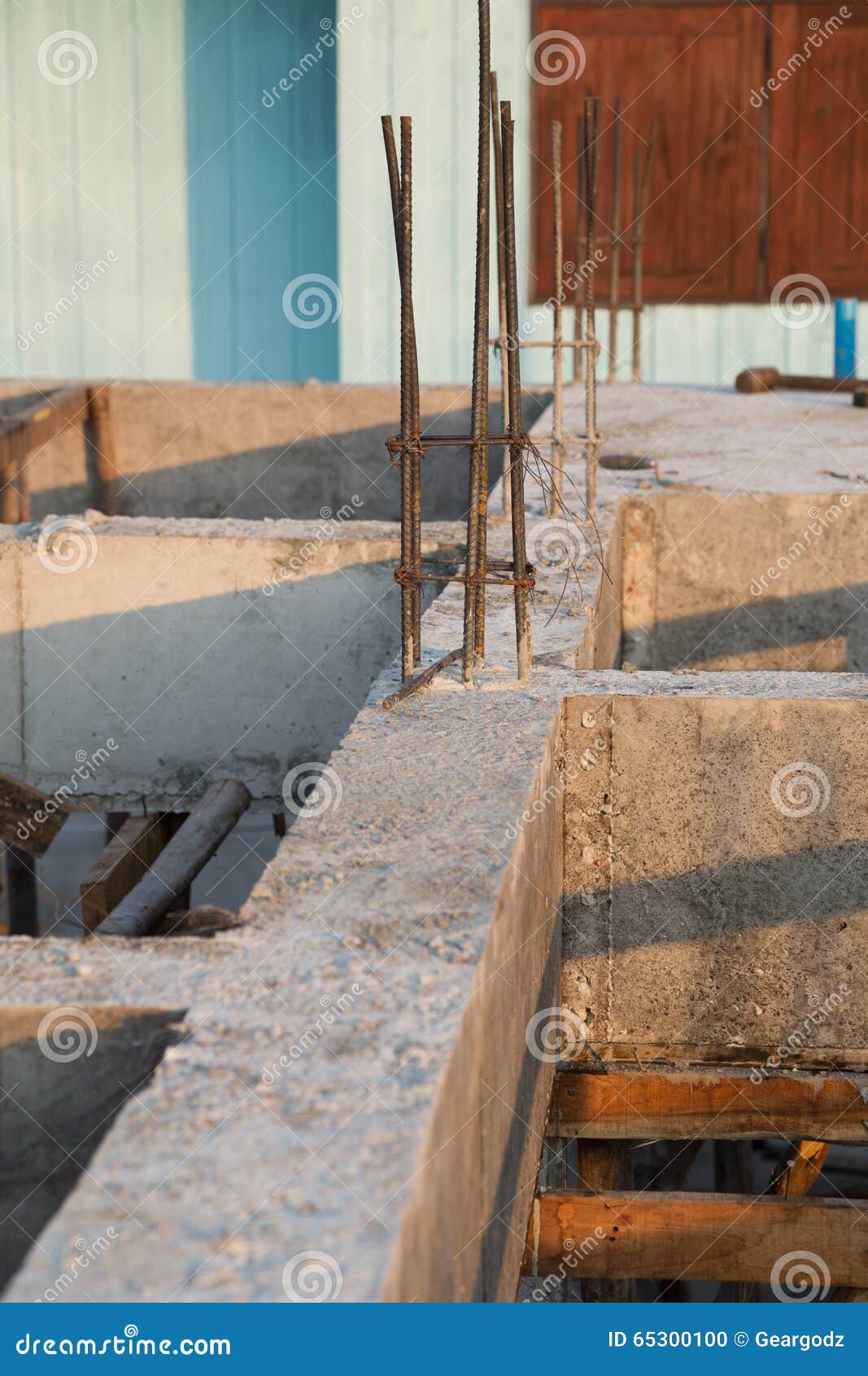 Pillar and beam stock photo. Image of gray, industry - 65300100