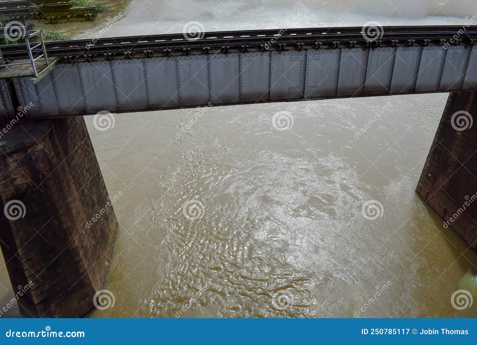 Pillar of bridge stock image. Image of concrete, landscape - 250785117