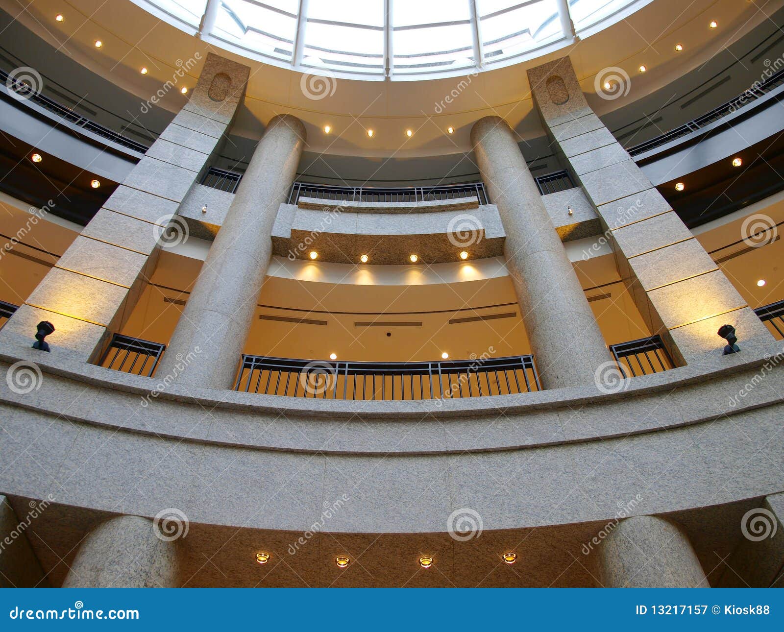Pillar of building stock image. Image of department, balcony - 13217157