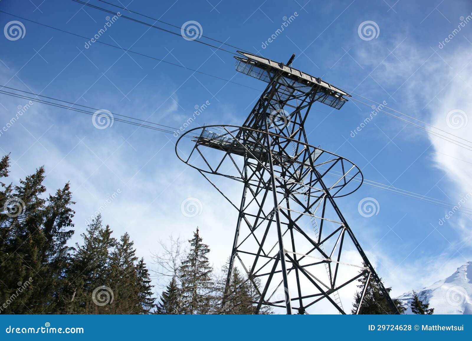 Pillar of a Cable Car stock photo. Image of technology - 29724628