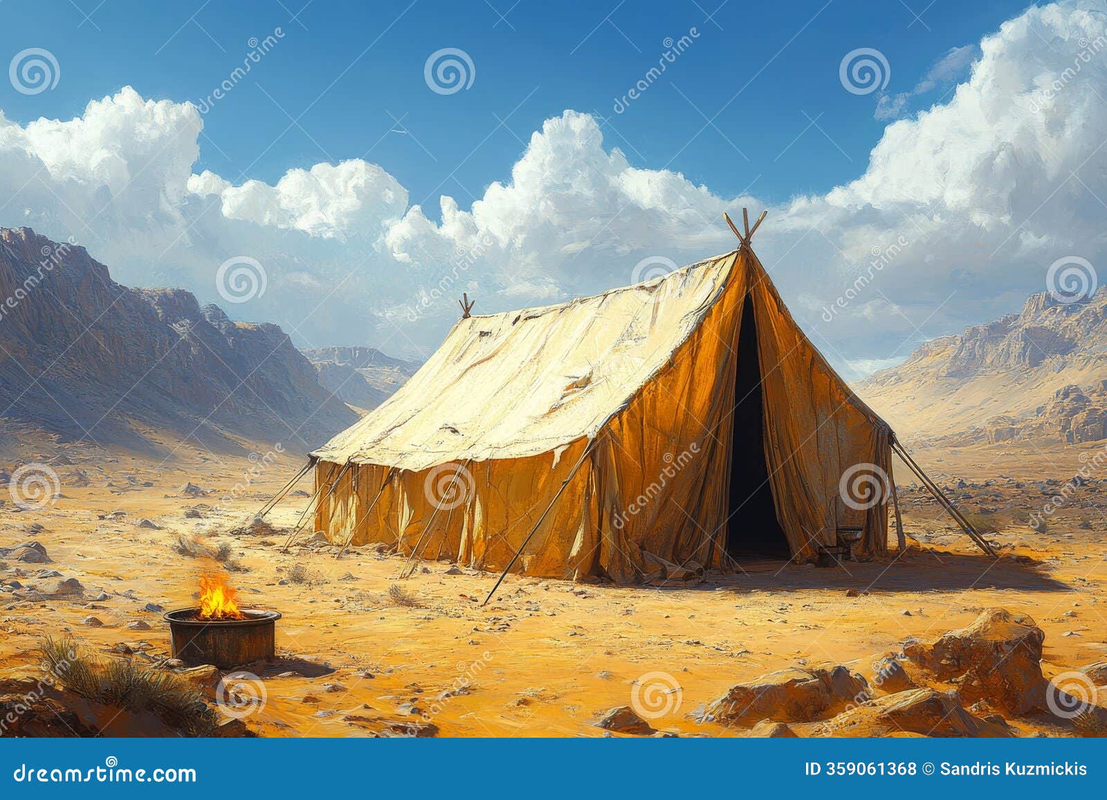 The Pillar Of Cloud Over The Tabernacle Of The Congregation In Desert ...