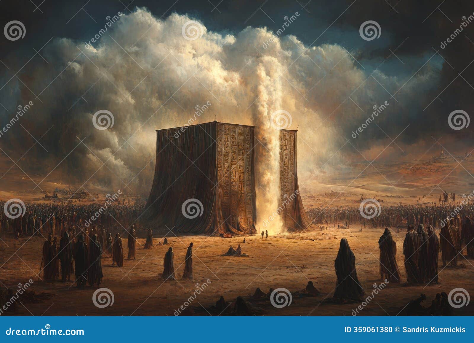 The Pillar Of Cloud Over The Tabernacle Of The Congregation In Desert ...