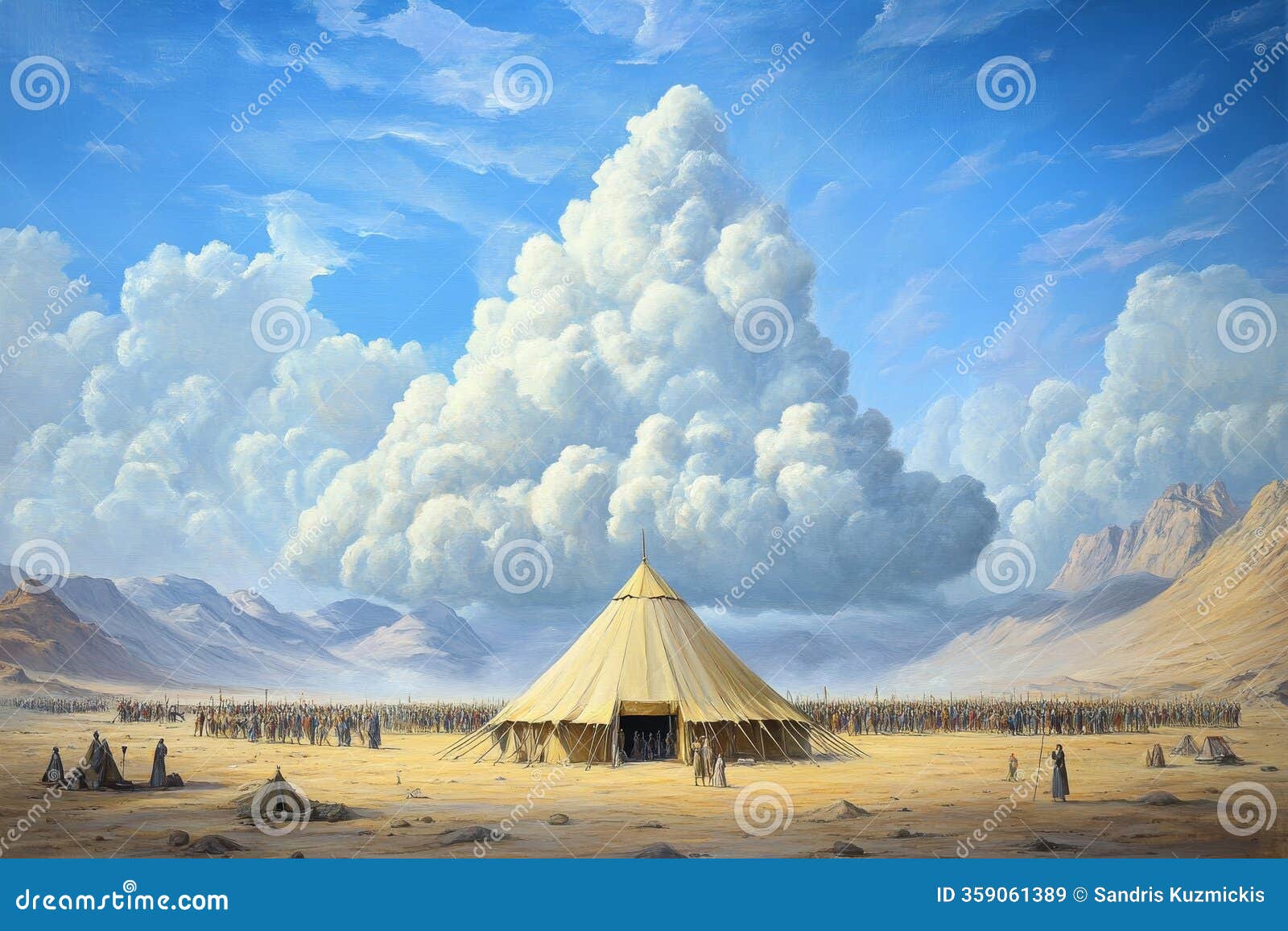 The Pillar of Cloud Over the Tabernacle of the Congregation in Desert ...