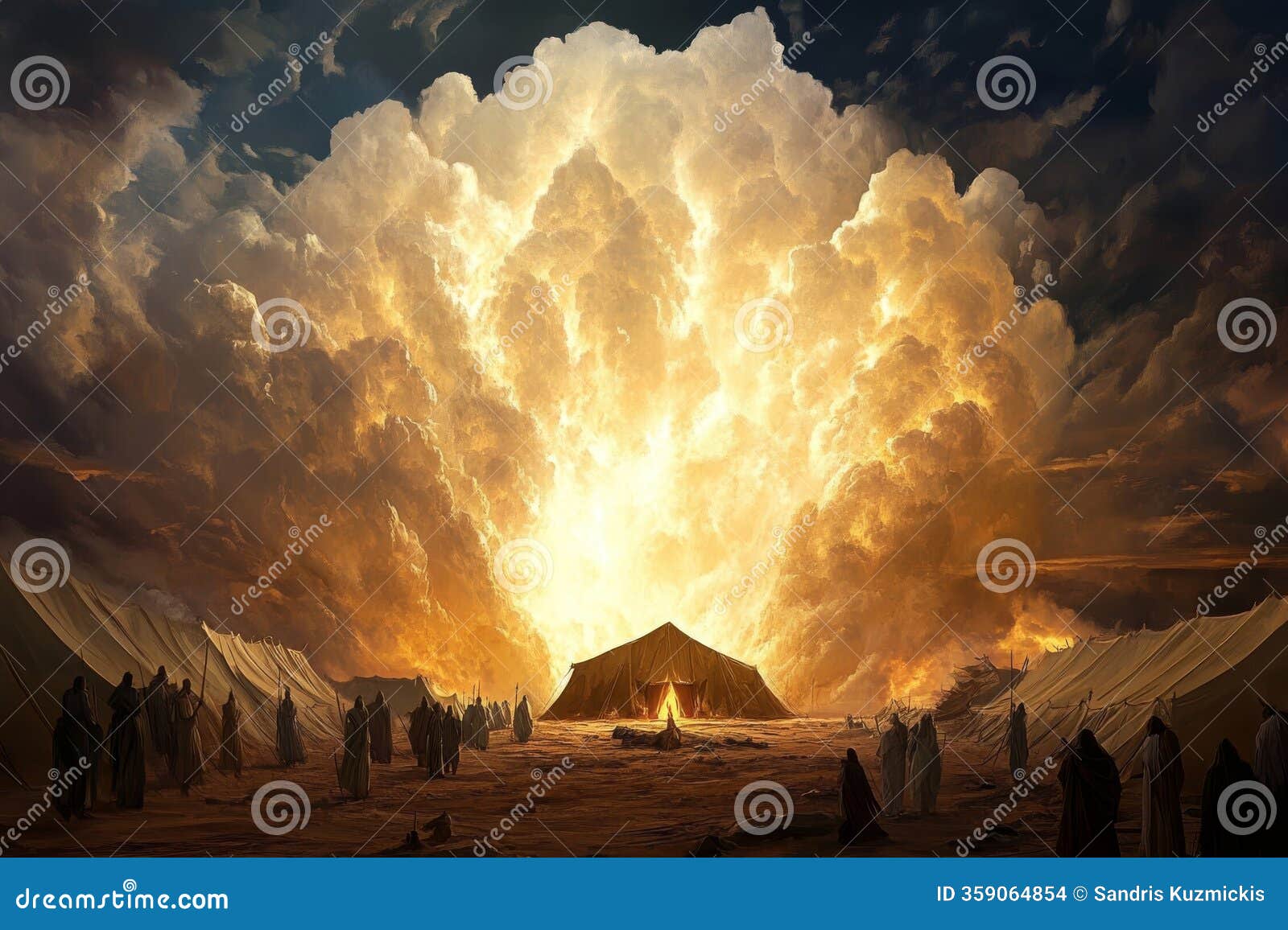 The Pillar Of Cloud Over The Tabernacle Of The Congregation In Desert ...