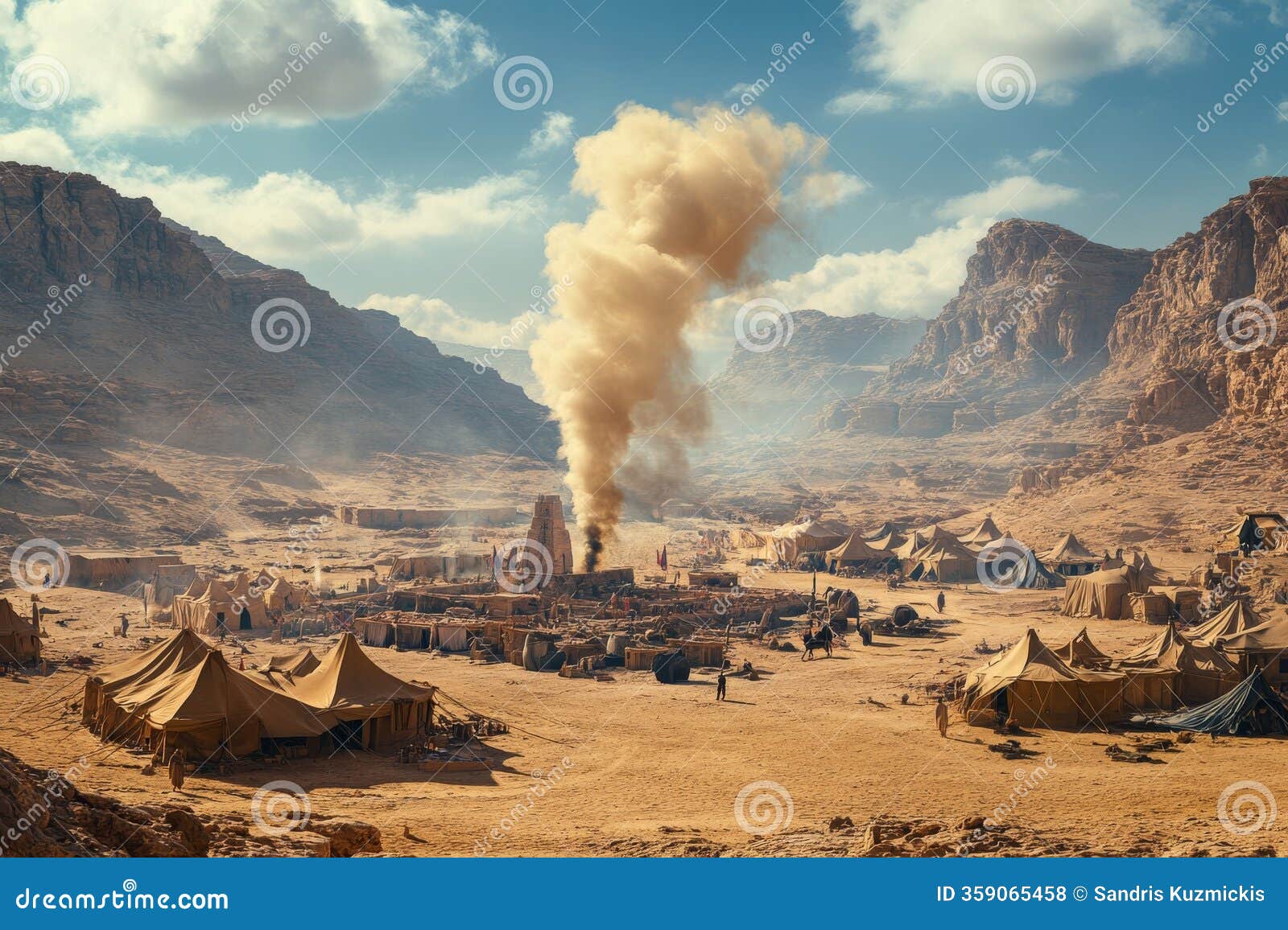 The Pillar of Cloud Over the Tabernacle of the Congregation in Desert ...