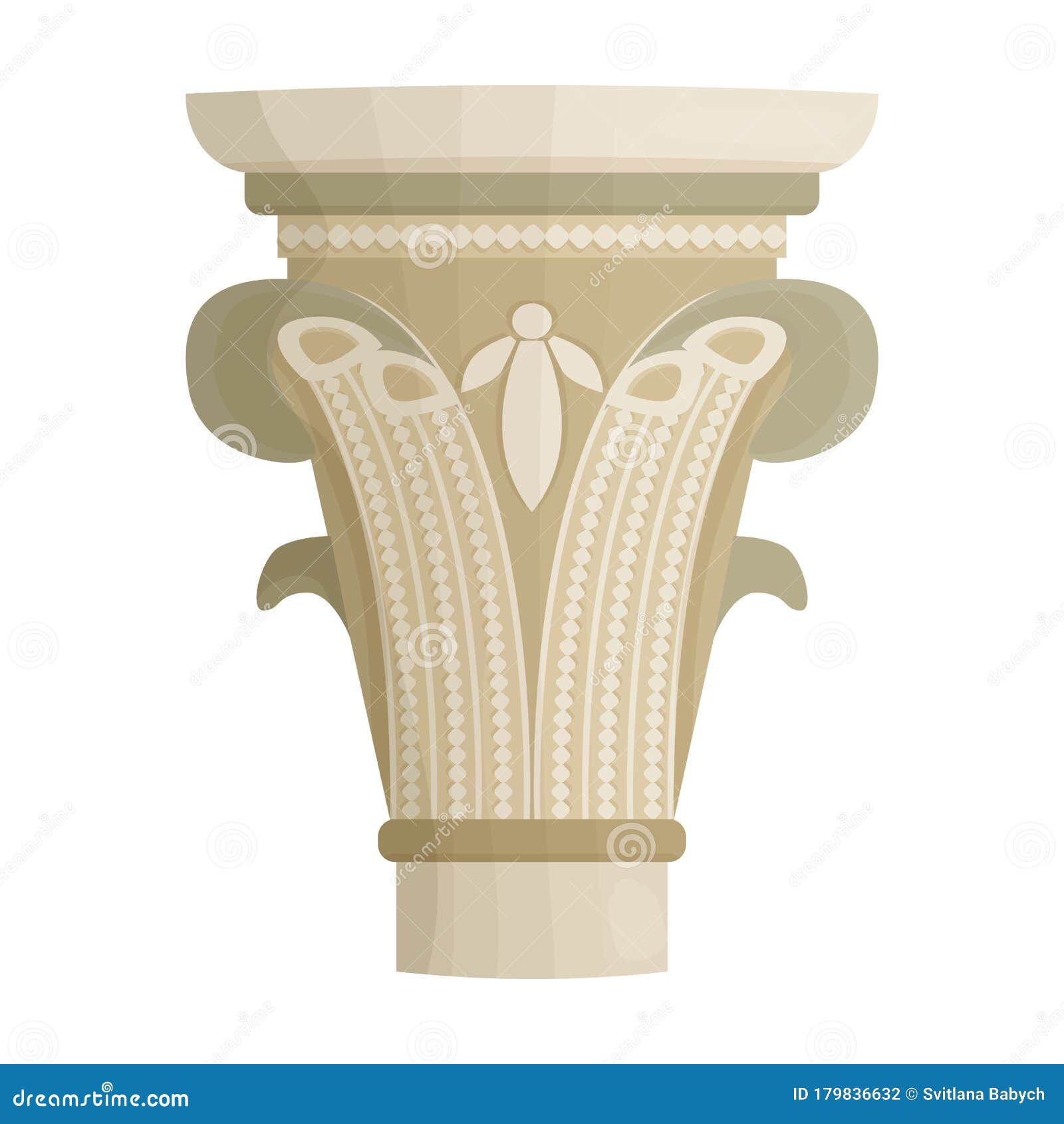 Pillar Column Vector Icon.Cartoon Vector Icon Isolated on White ...