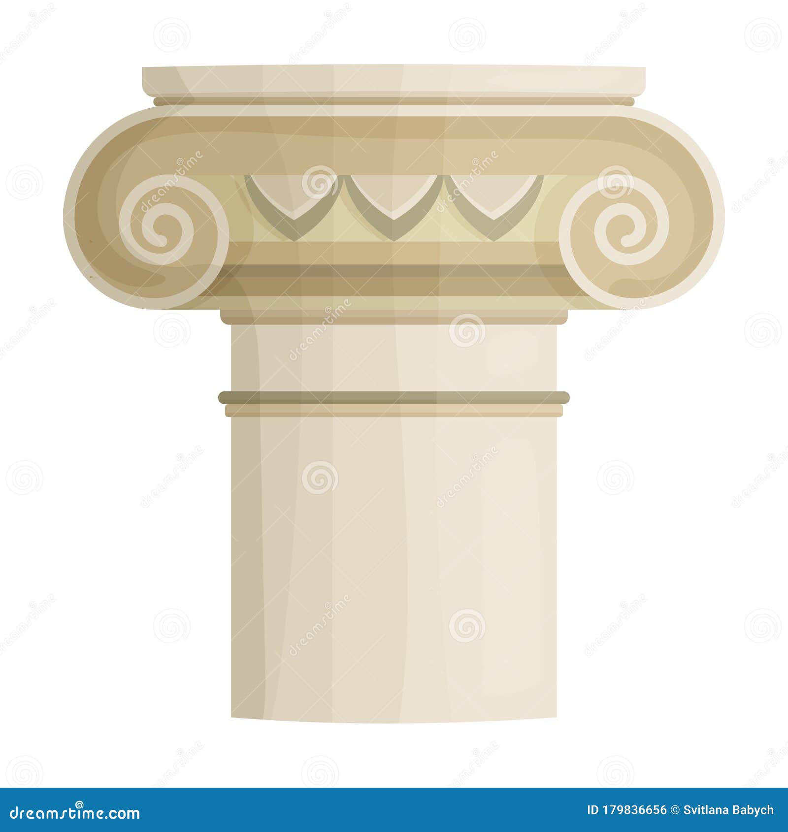 Pillar Column Vector Icon.Cartoon Vector Icon Isolated on White ...