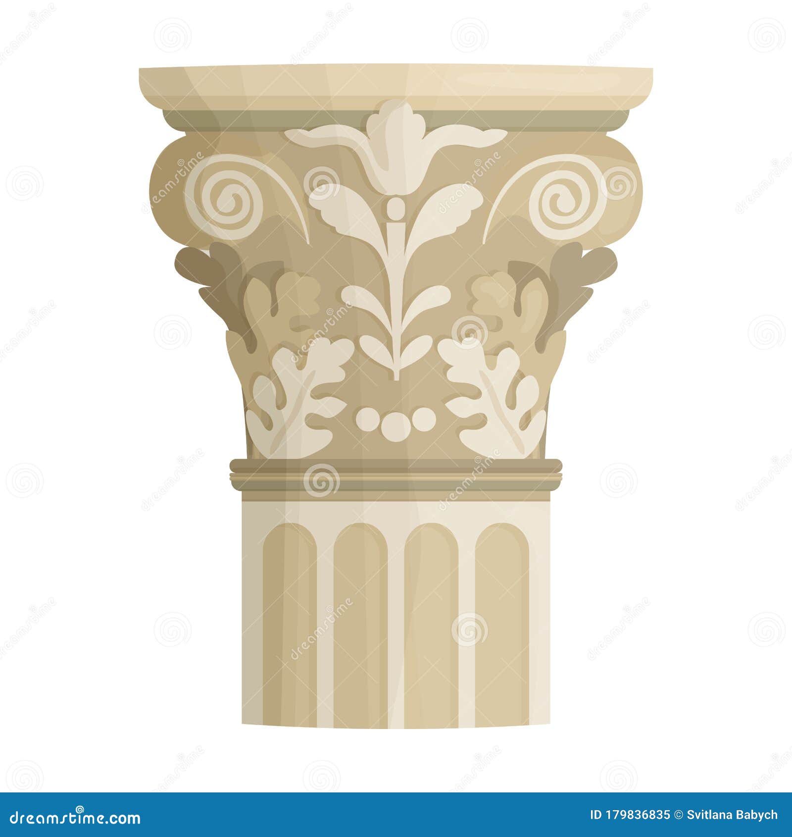 Pillar Column Vector Icon.Cartoon Vector Icon Isolated On White ...