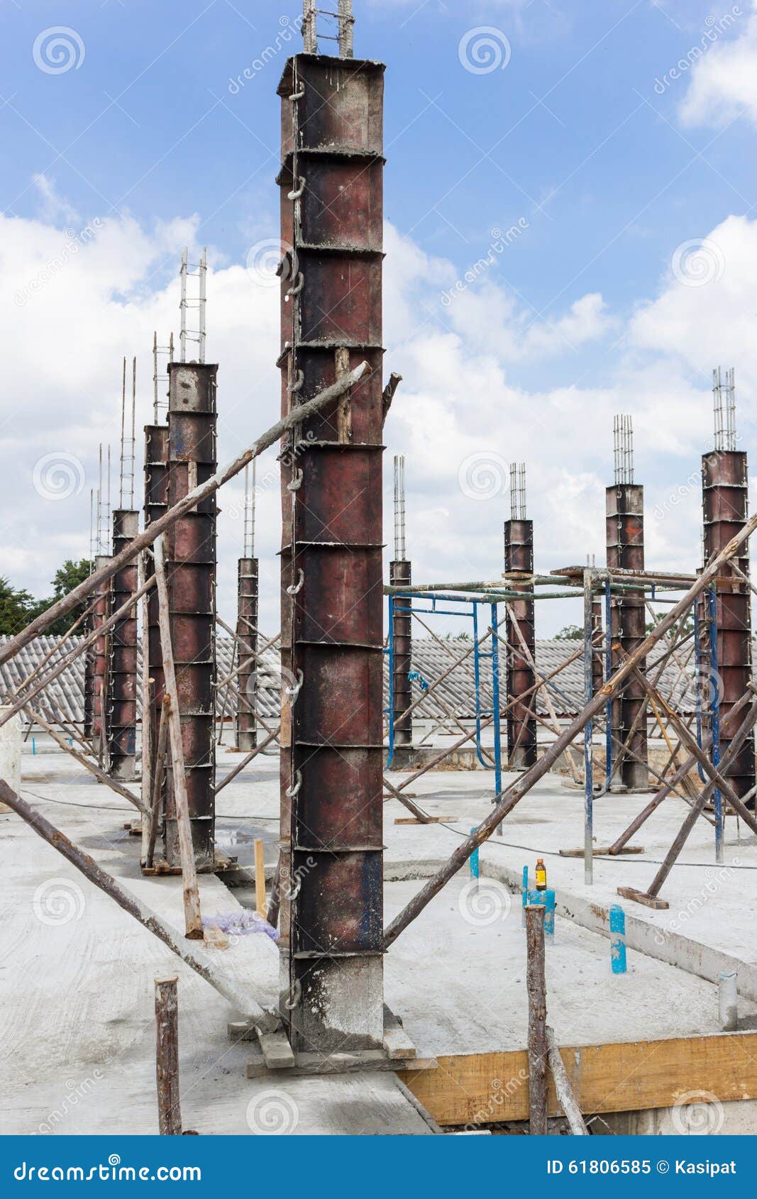 Pillar construction stock image. Image of elements, board - 61806585