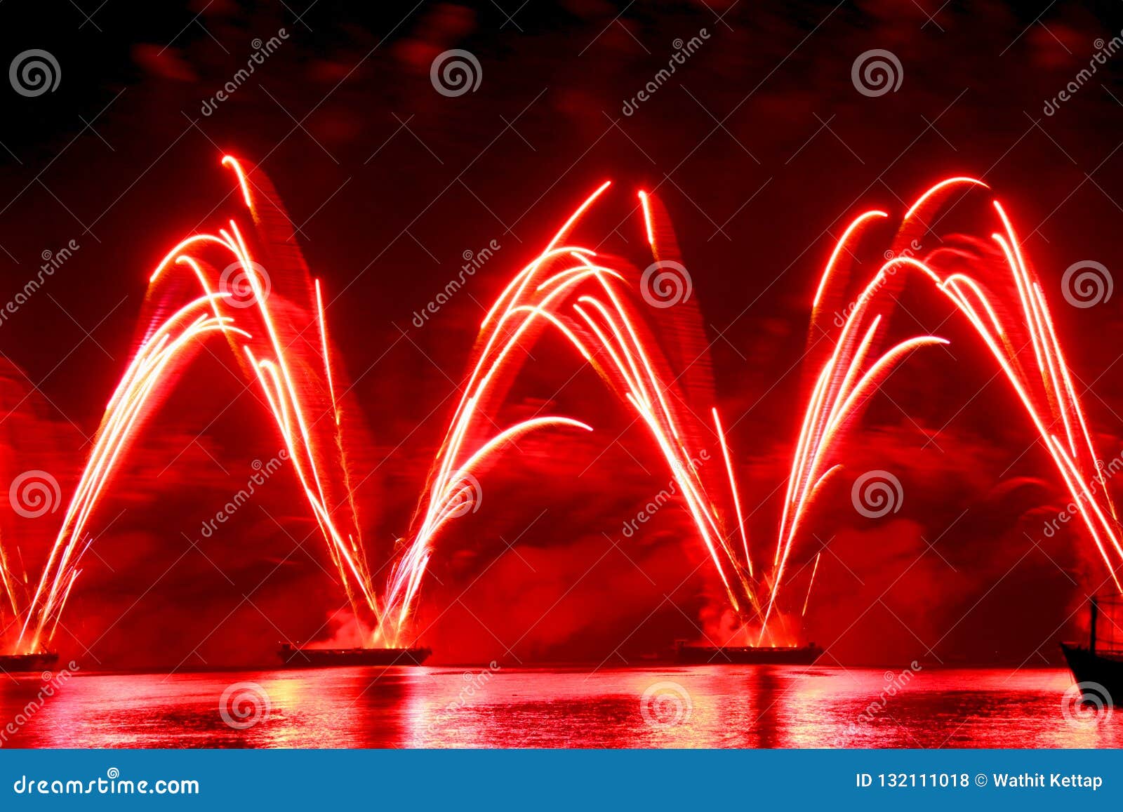 Pillar of firework. stock photo. Image of effect, celebrate - 132111018