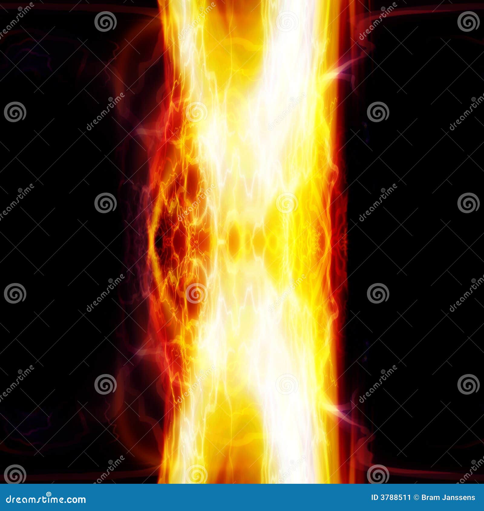 Pillar of flames stock illustration. Illustration of yellow - 3788511