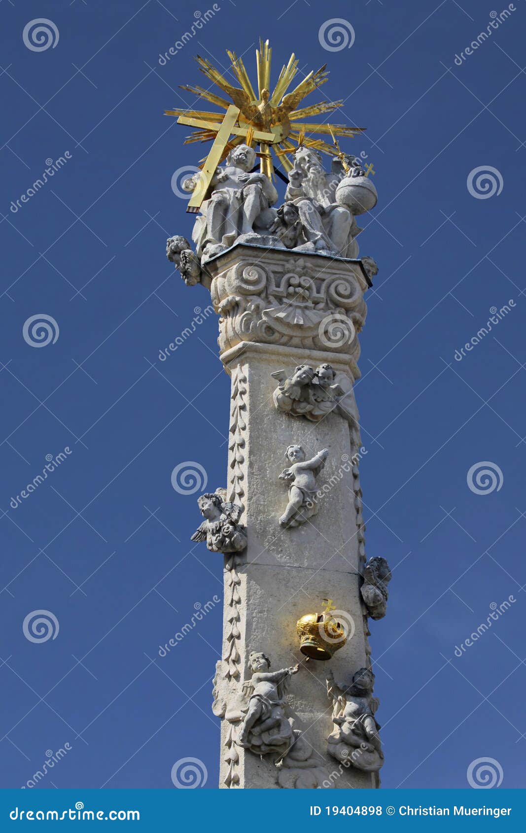 Pillar of the Holy Trinity stock photo. Image of historical - 19404898