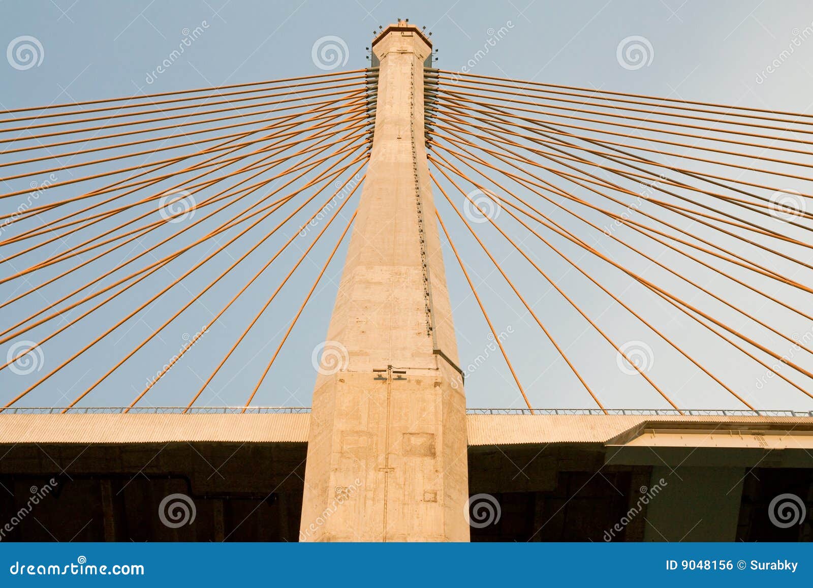 Pillar of huge bridge stock photo. Image of gray, travel - 9048156