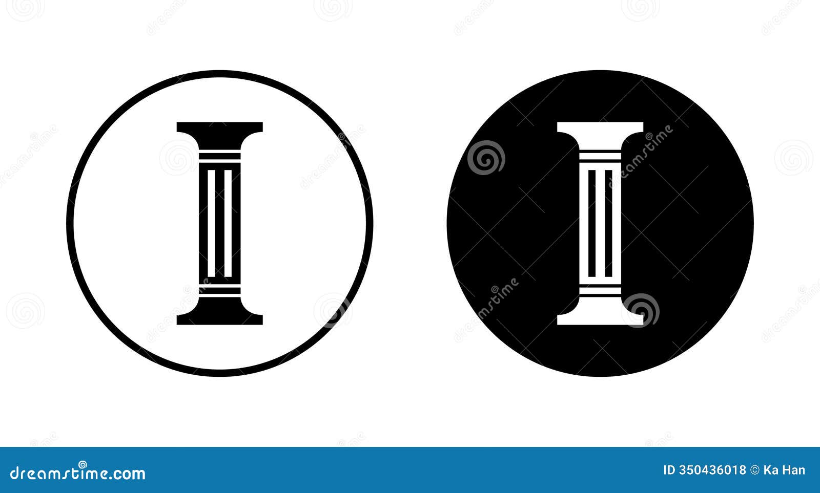 Circle Greek Pattern. Roman Circles Symbol. Outline Greece Ornament ...