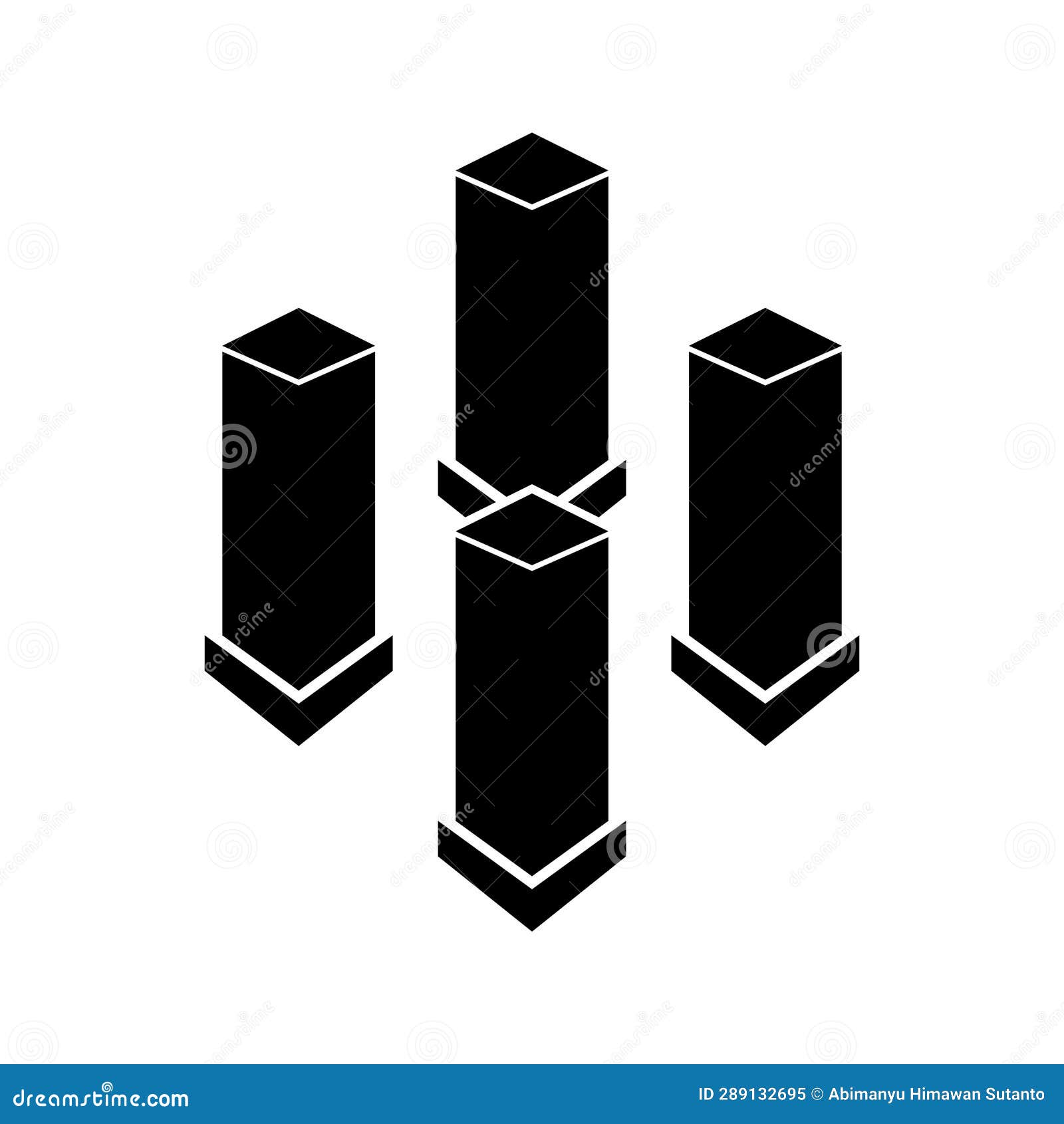 Pillar icon vector stock illustration. Illustration of antique - 289132695