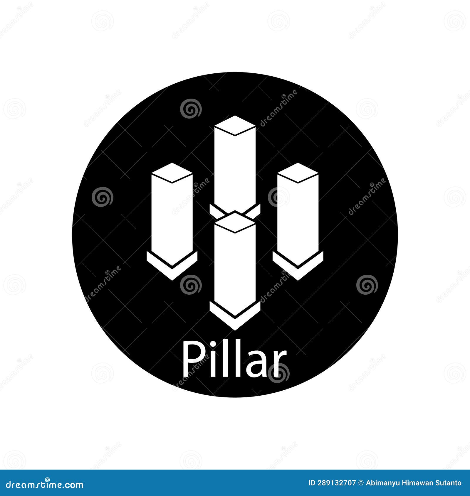 Pillar icon vector stock illustration. Illustration of historical ...