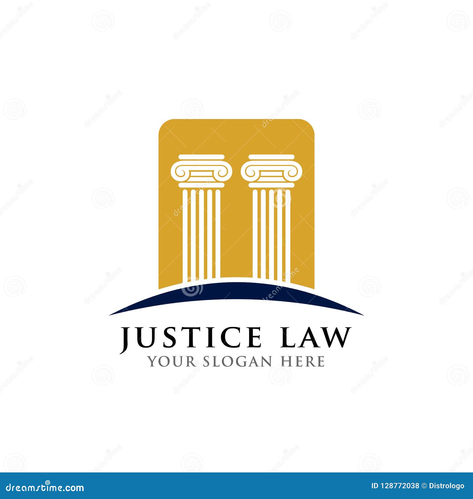 Pillar Logo Design Template. Justice Law and Attorney Logo Design ...
