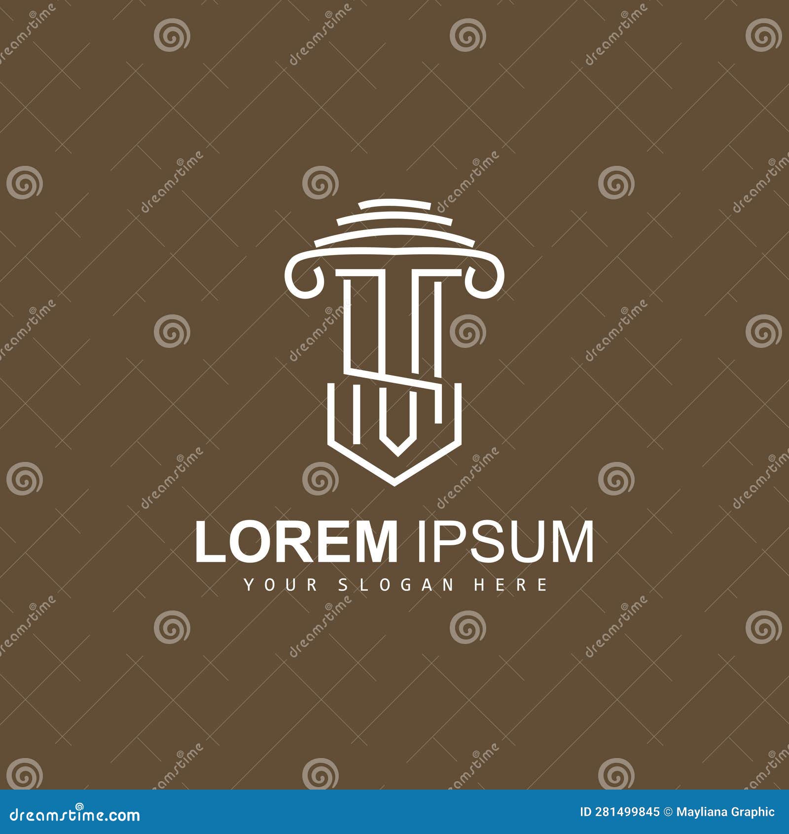 Pillar Logo Law Design Building Construction Pillar Vector Product Brand Illustration Icon