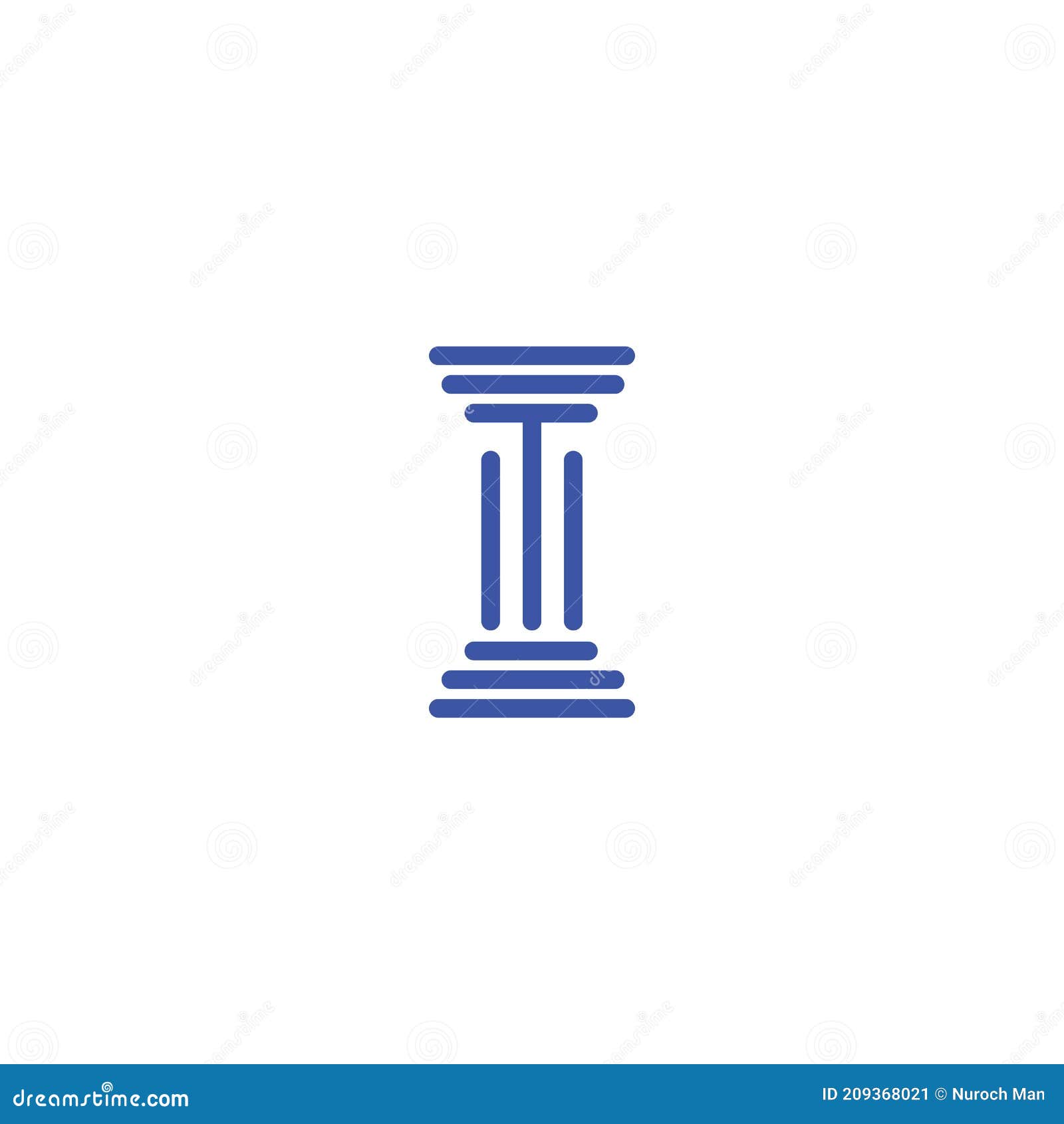 Pillar Logo and Symbol Vector. Stock Vector - Illustration of ...