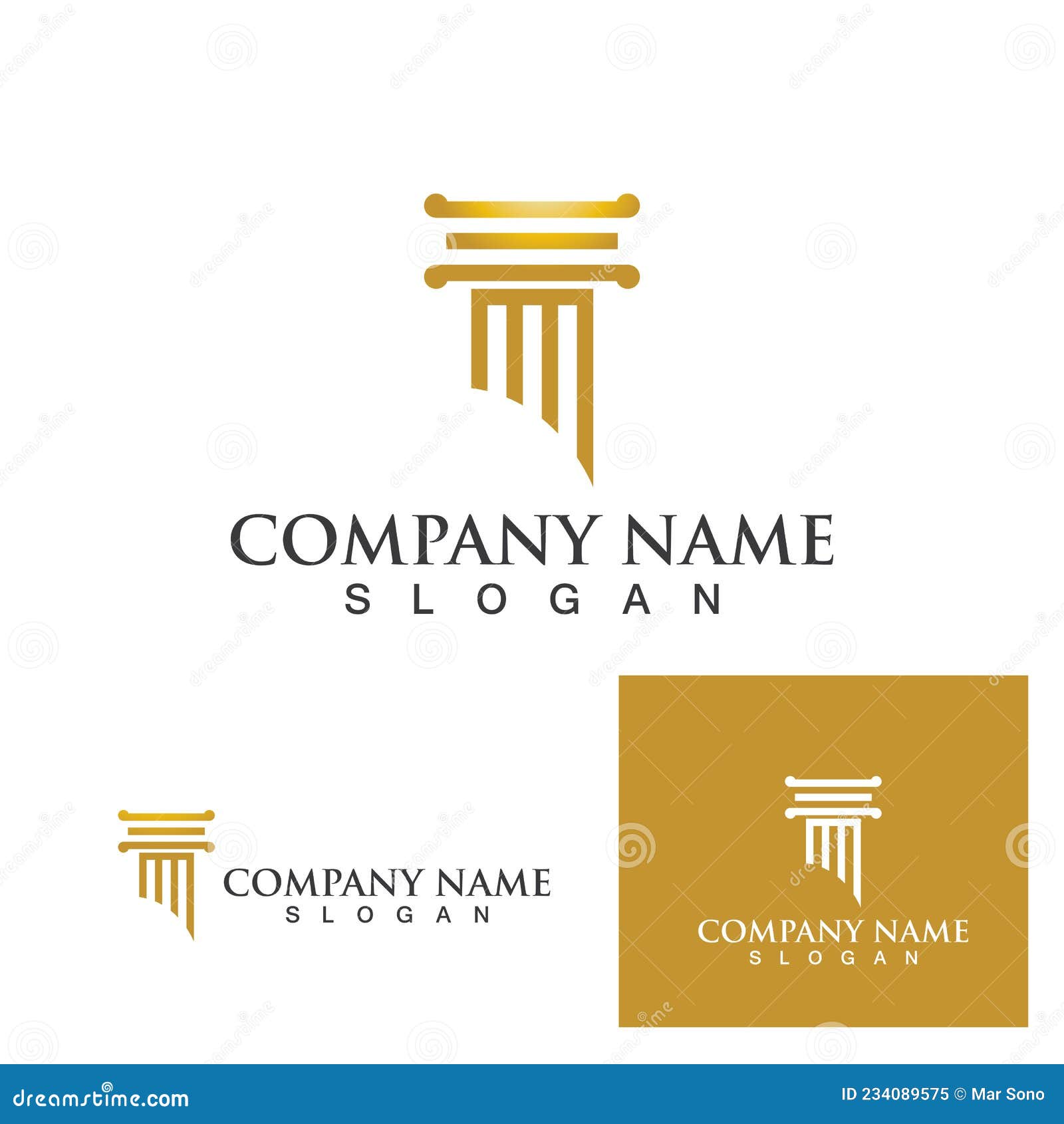 Pillar Logo and Symbol Vector Template Logo Vector Stock Vector ...