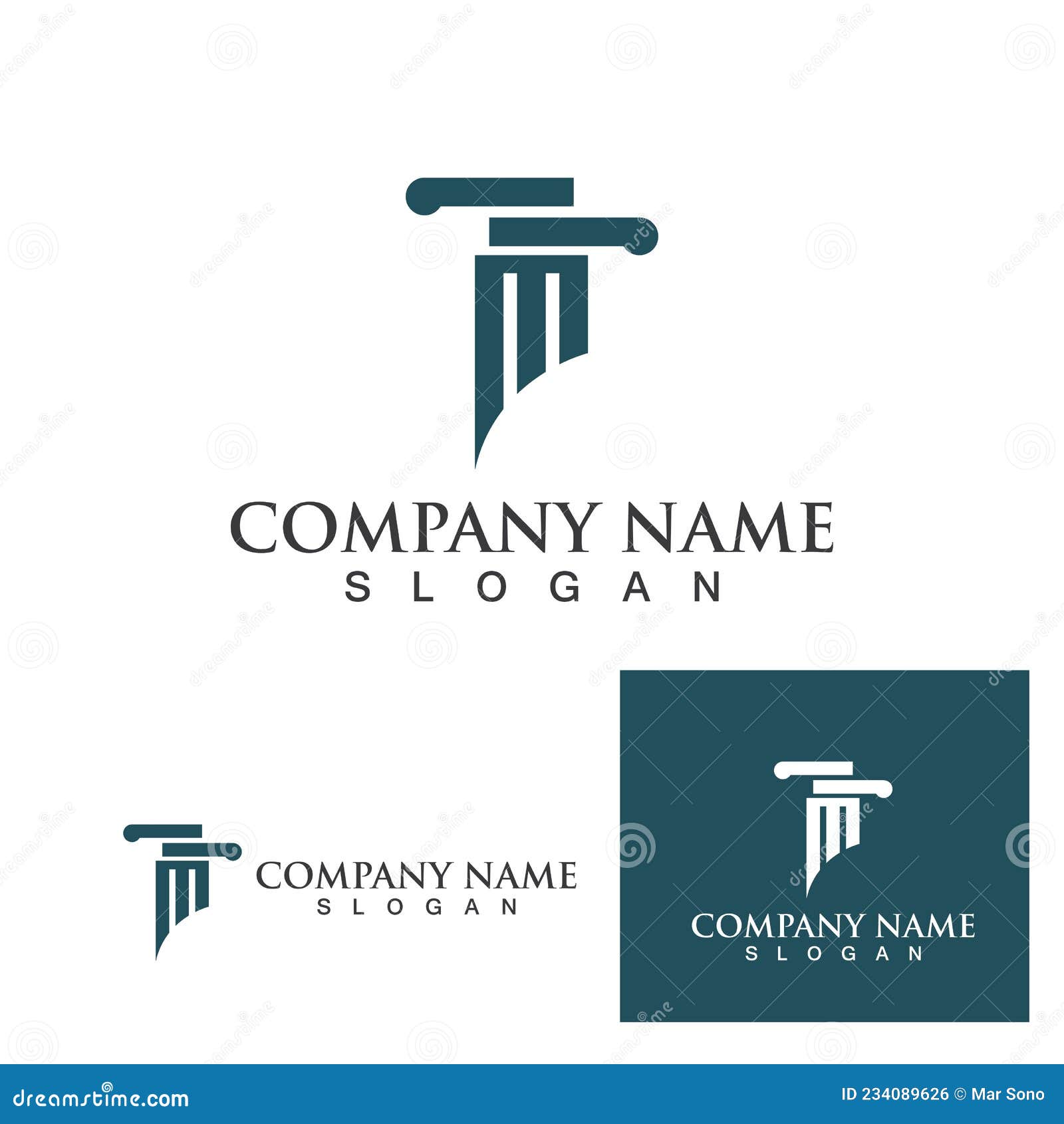 Pillar Logo and Symbol Vector Template Logo Vector Stock Vector ...