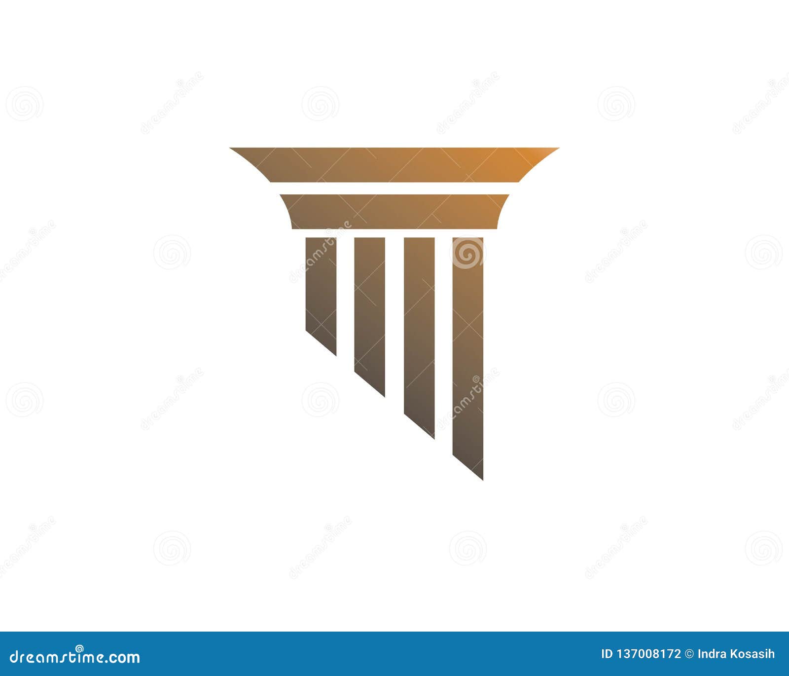 Pillar Logo Template stock vector. Illustration of lawyer - 137008172